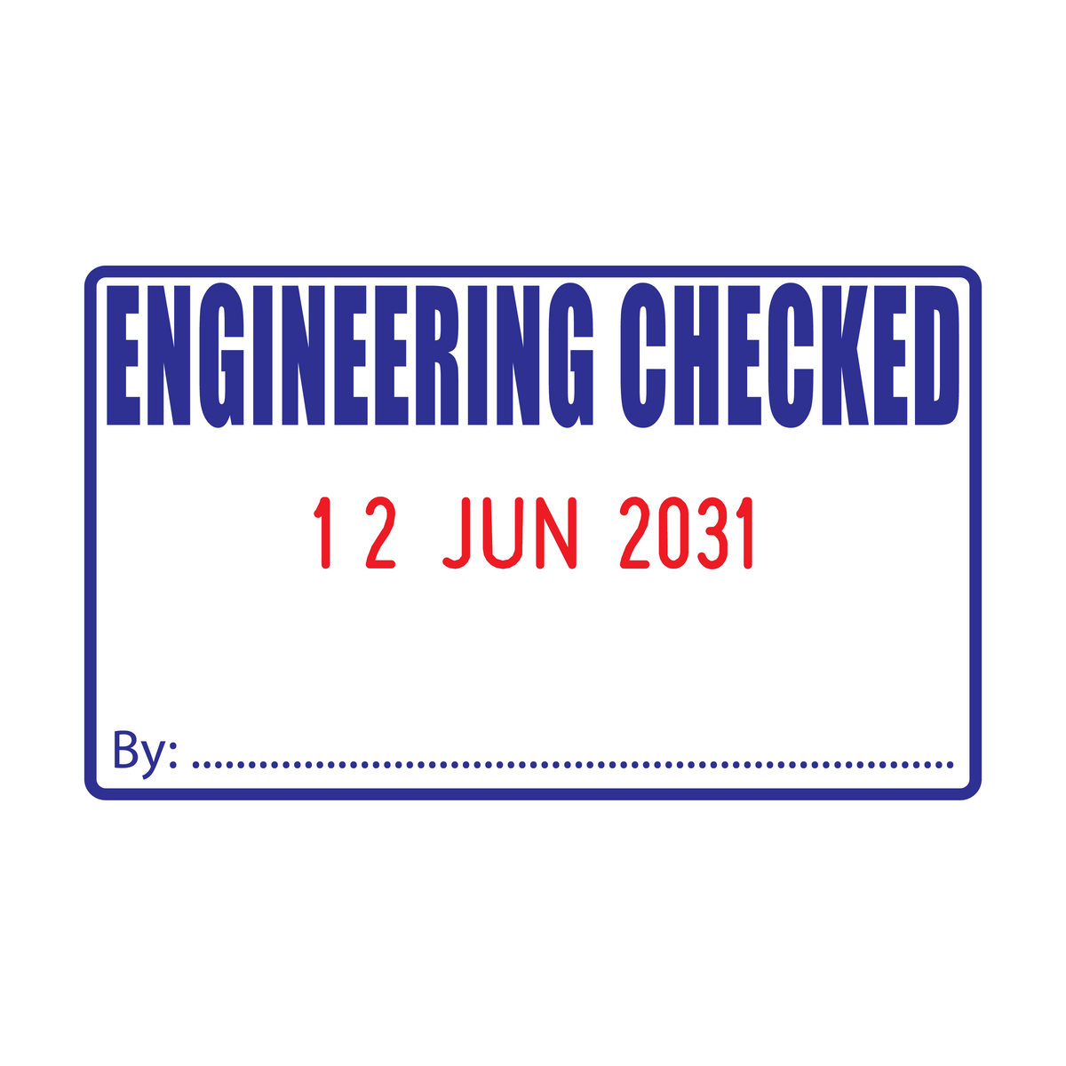 Engineering Checked Date Stamp – Stamp Lab