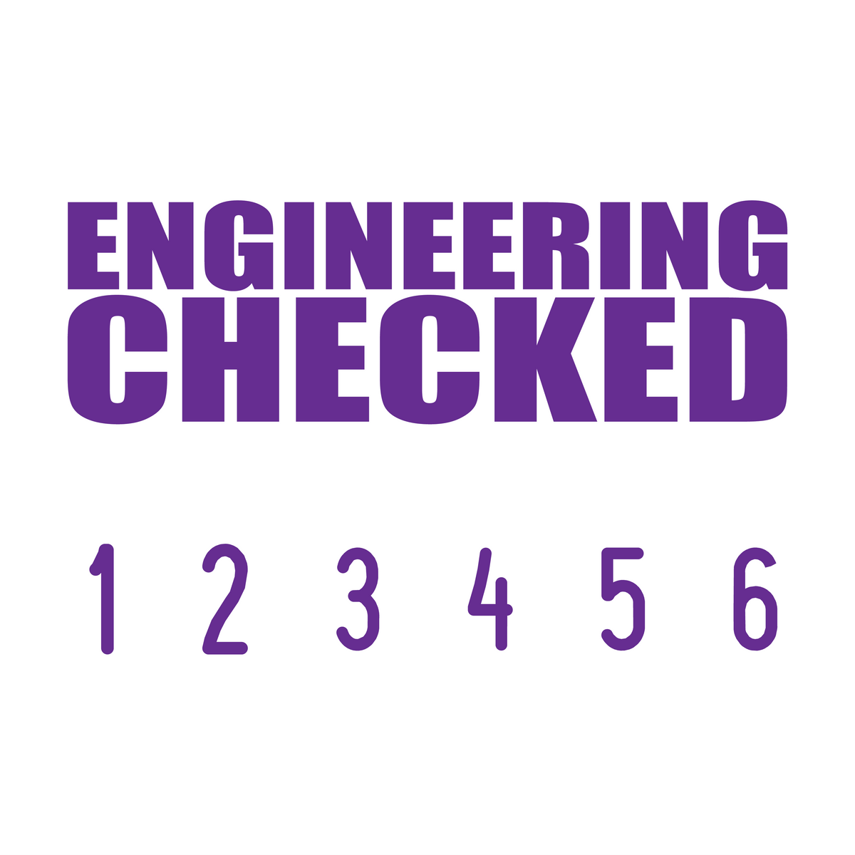 Engineering Checked Mini-Number Stamp – Stamp Lab