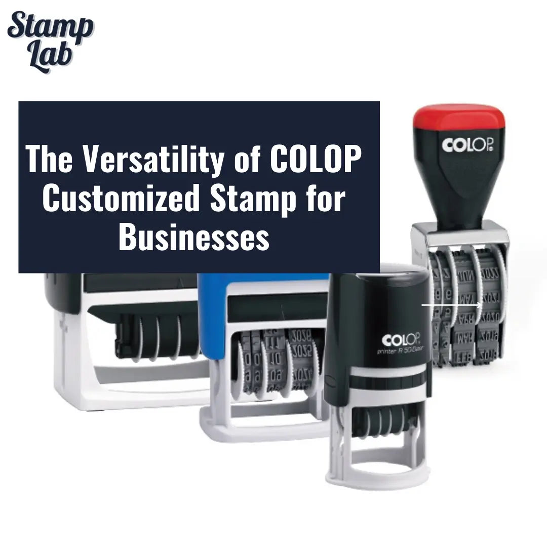 The Versatility of COLOP Customized Stamp for Businesses – Stamp Lab