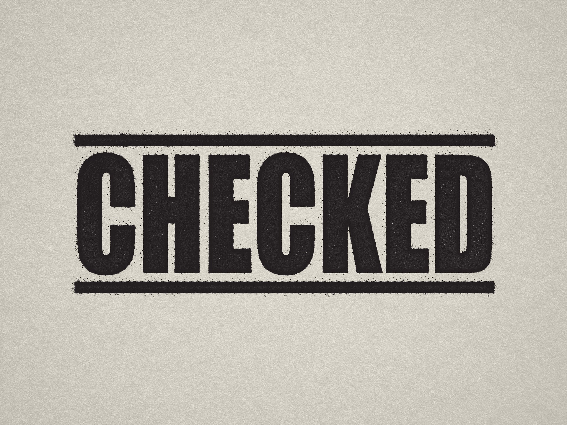 Checked Rubber Stamp – Stamp Lab