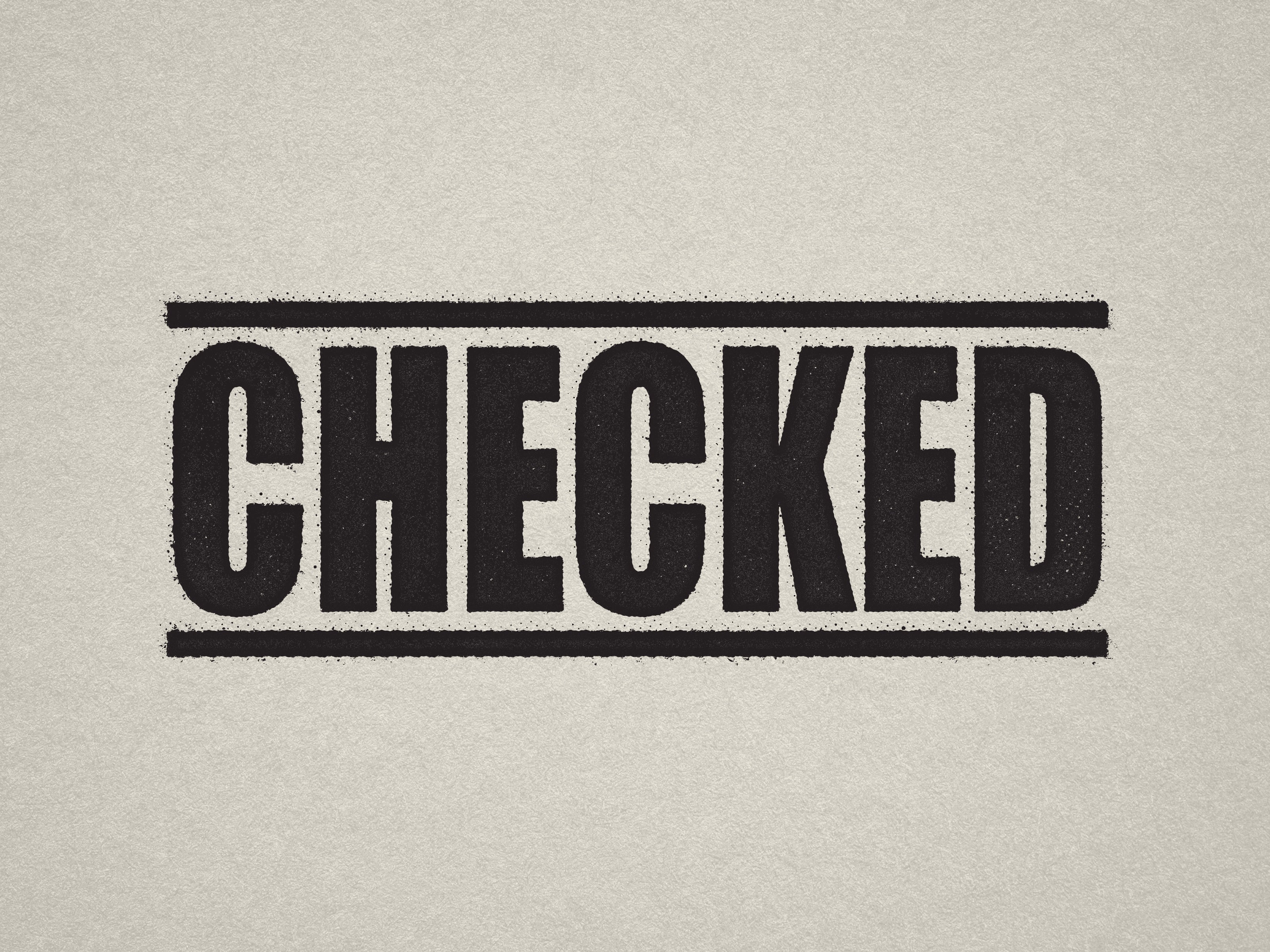 Checked Rubber Stamp – Stamp Lab