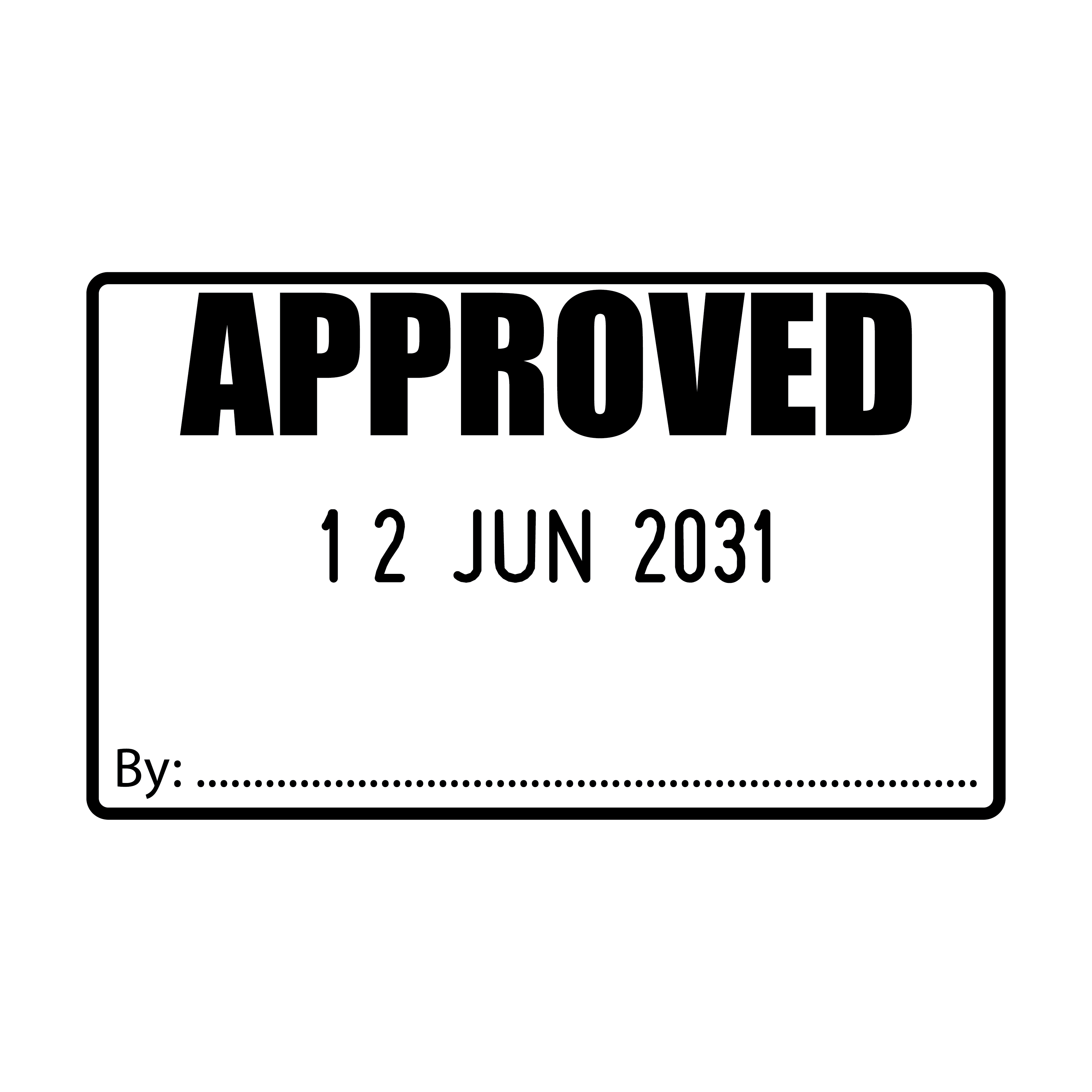 Approved Date Stamp – Stamp Lab