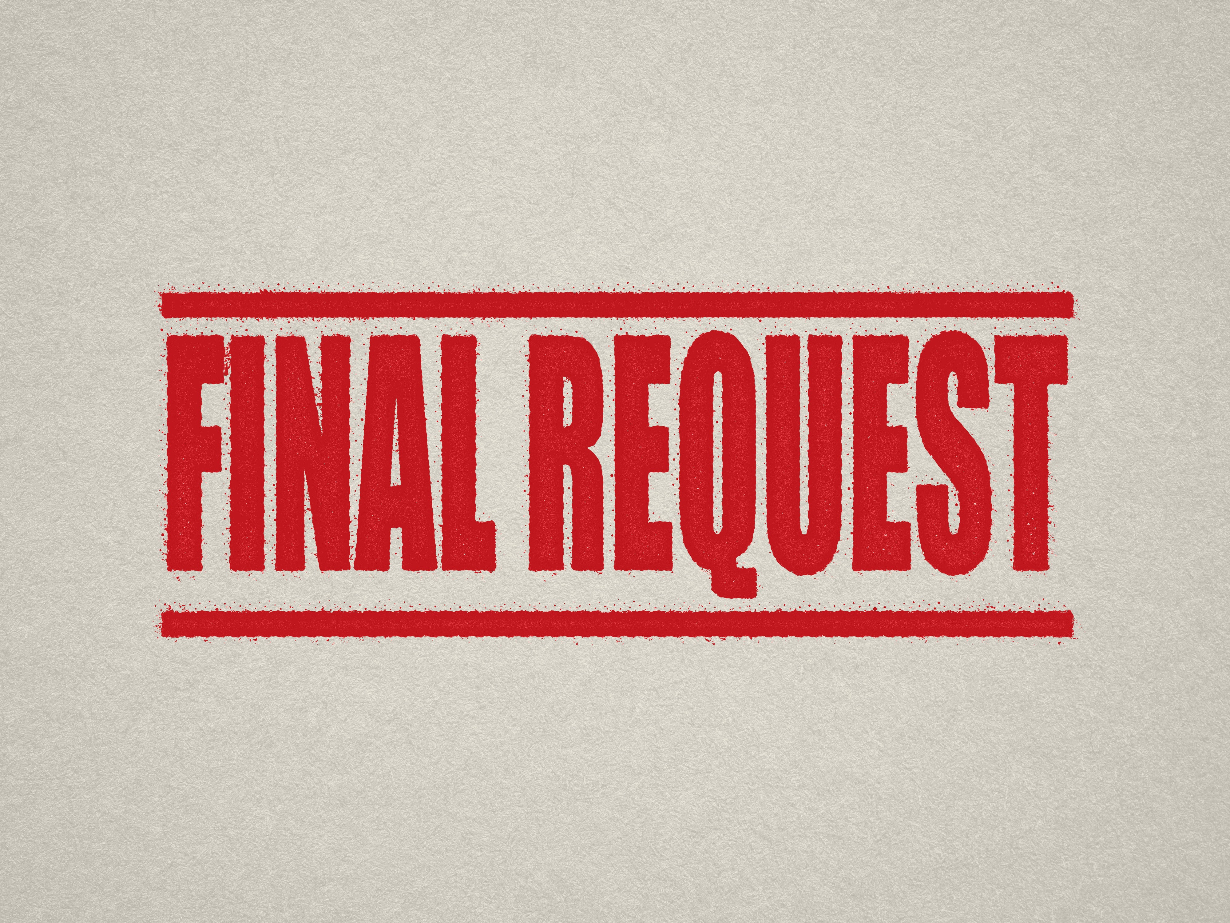 Final Request Stamp – Stamp Lab