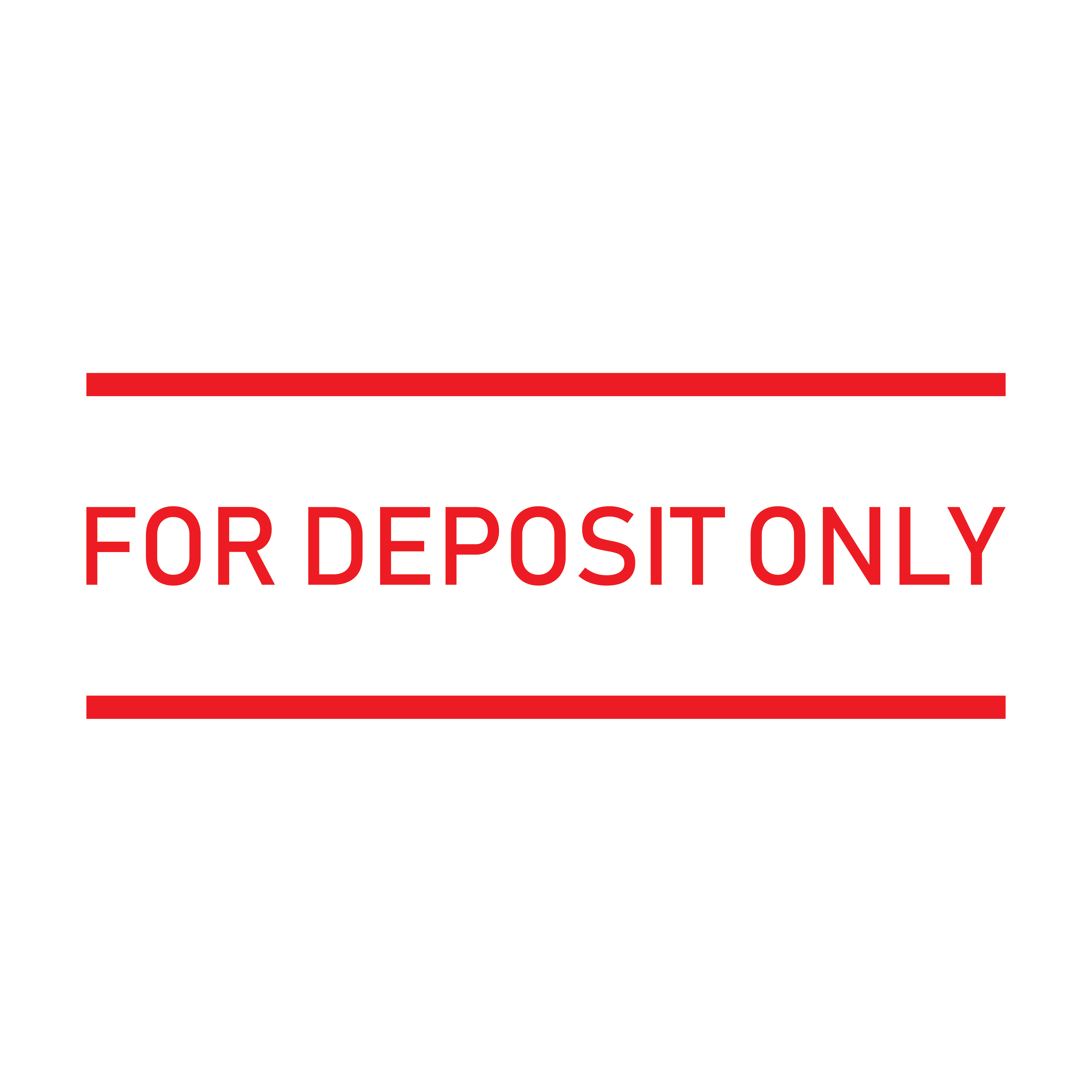 For Deposit Only Stamp – Stamp Lab