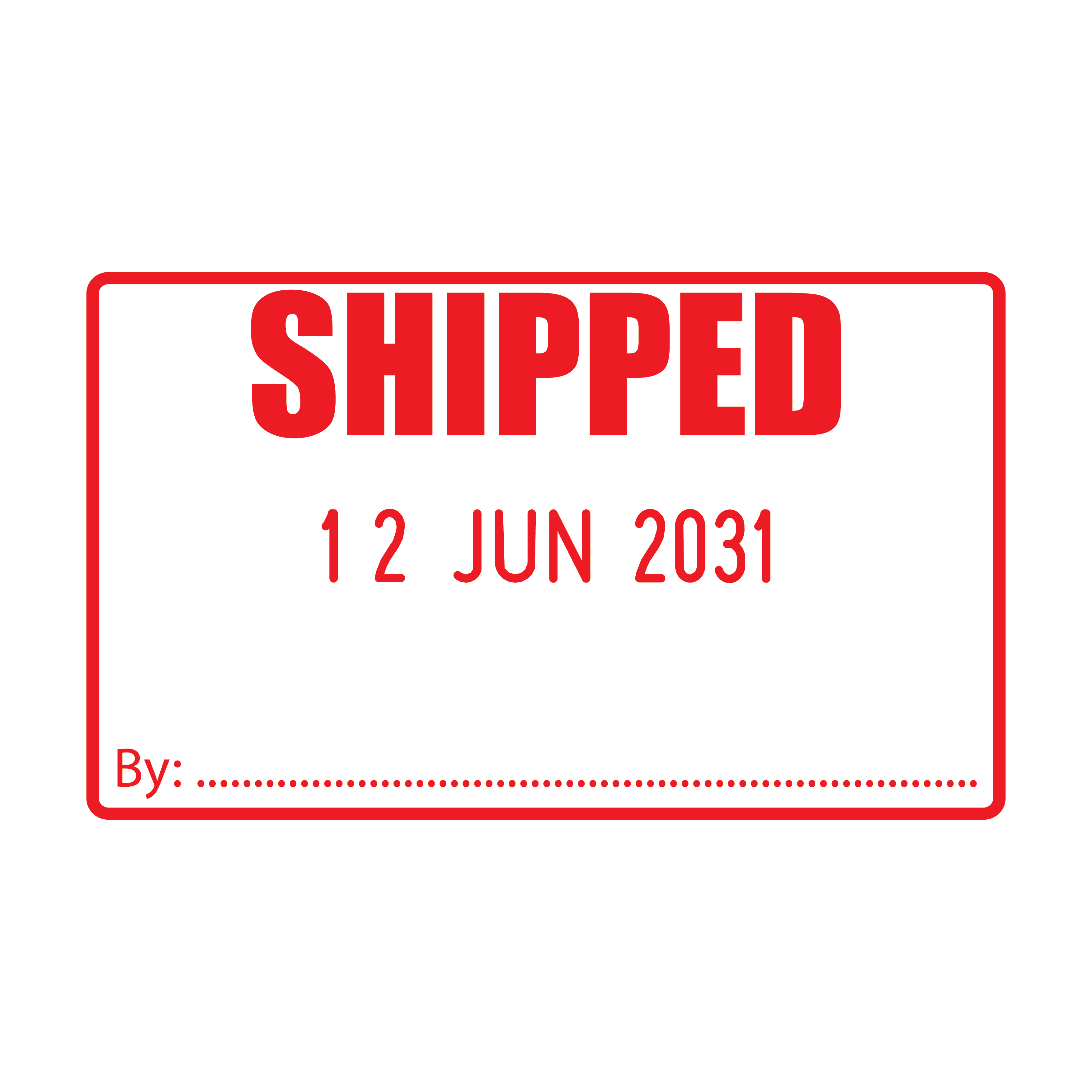 Shipped Date Stamp – Stamp Lab