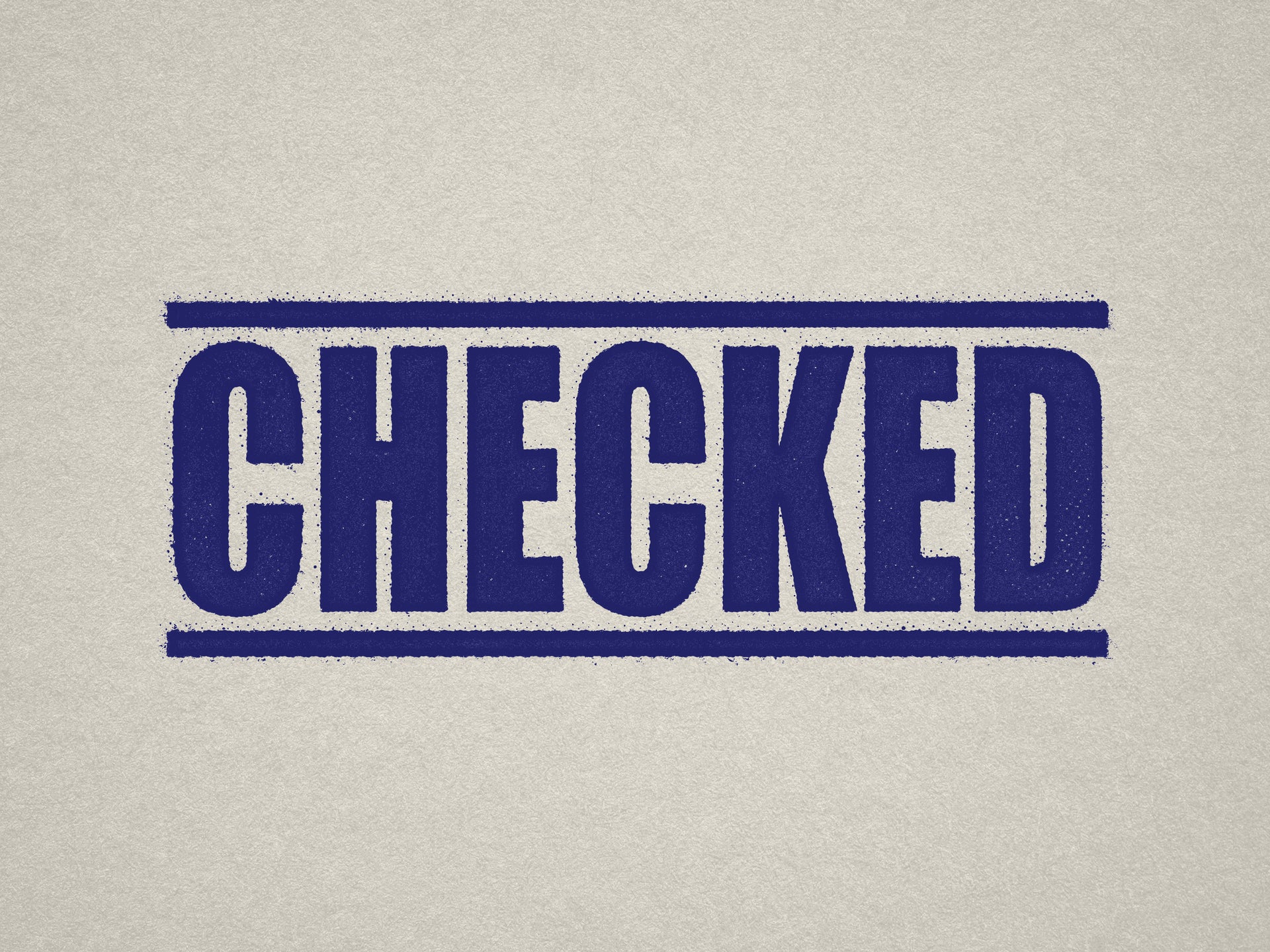 Checked Rubber Stamp – Stamp Lab