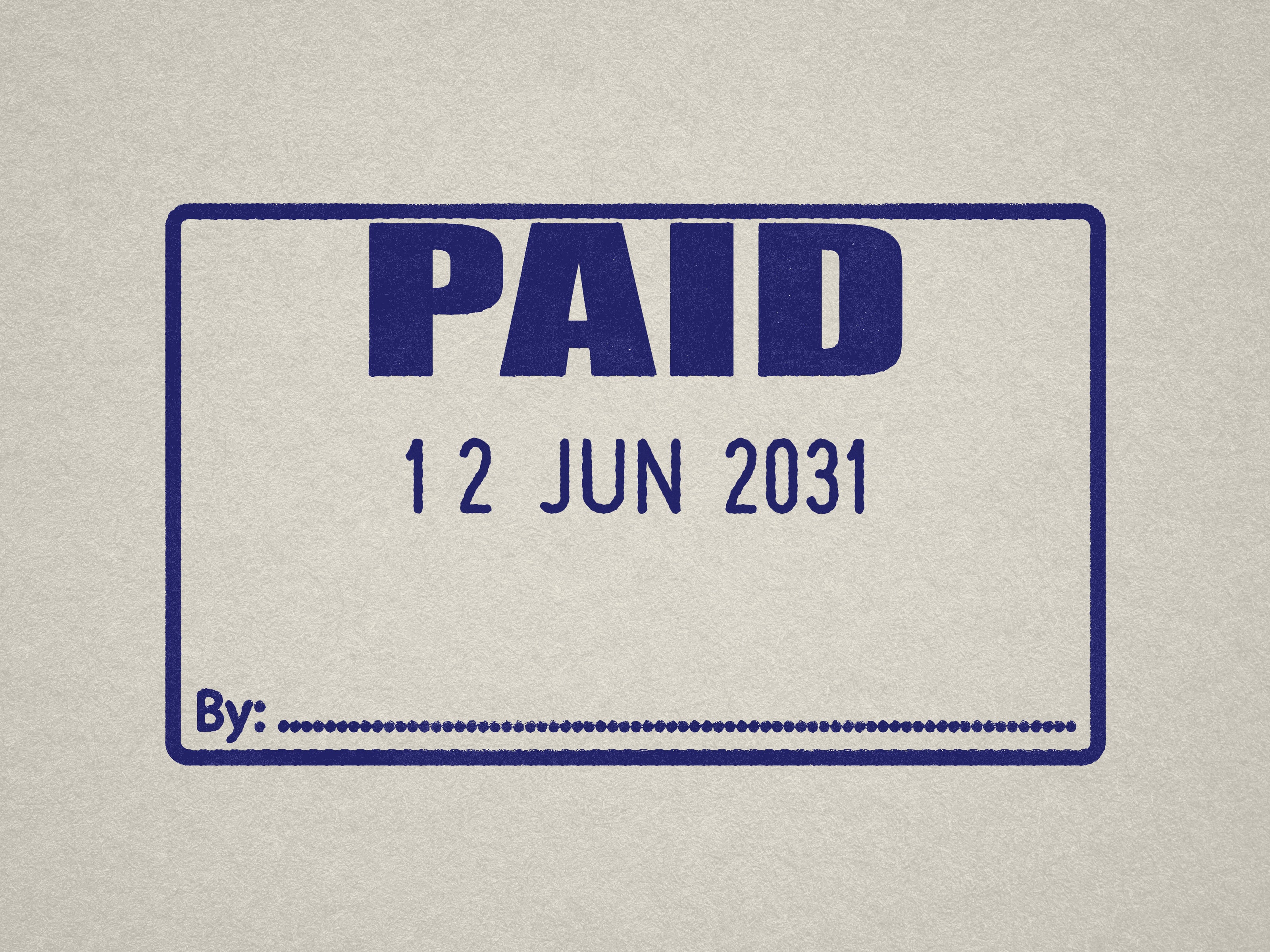 Paid Date Stamp – Stamp Lab