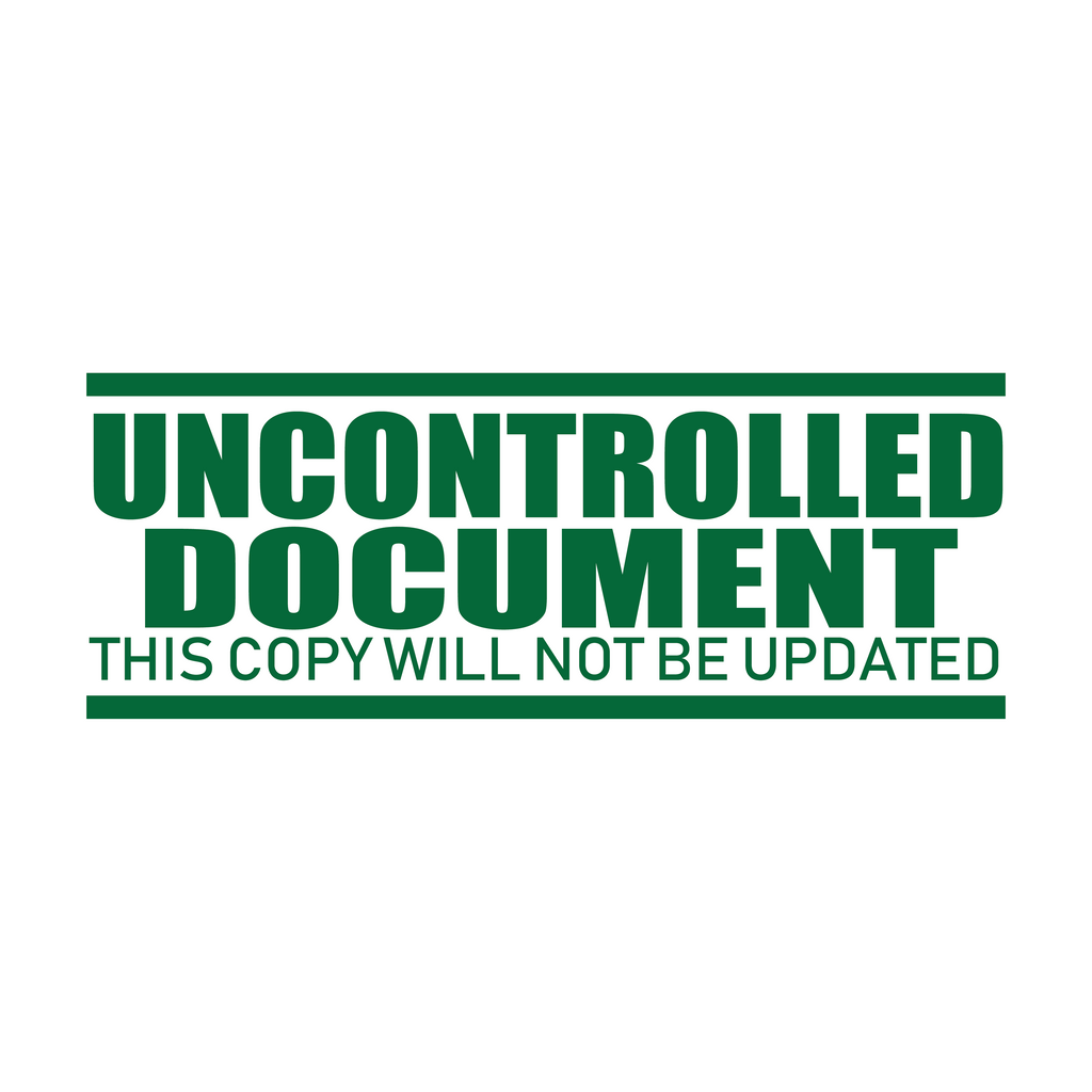 Uncontrolled Document Stamp – Stamp Lab