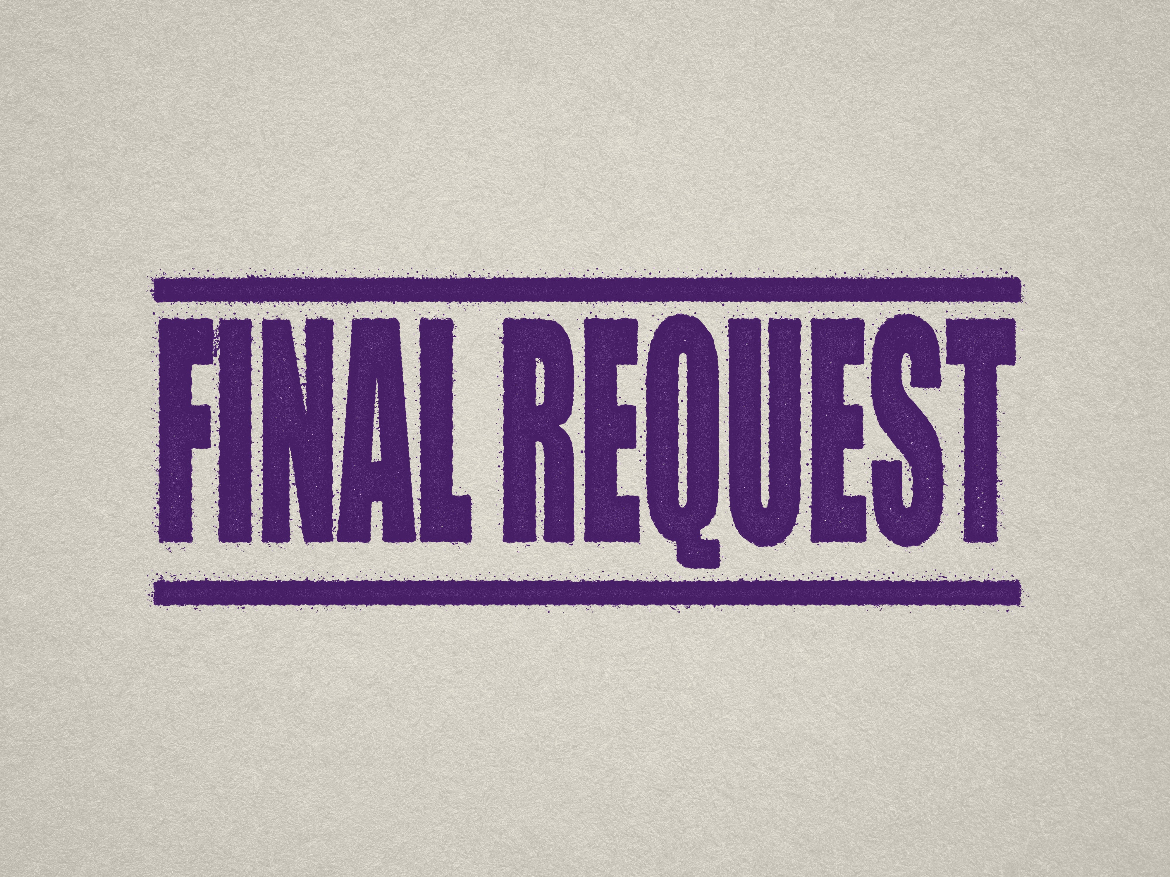 Final Request Stamp – Stamp Lab