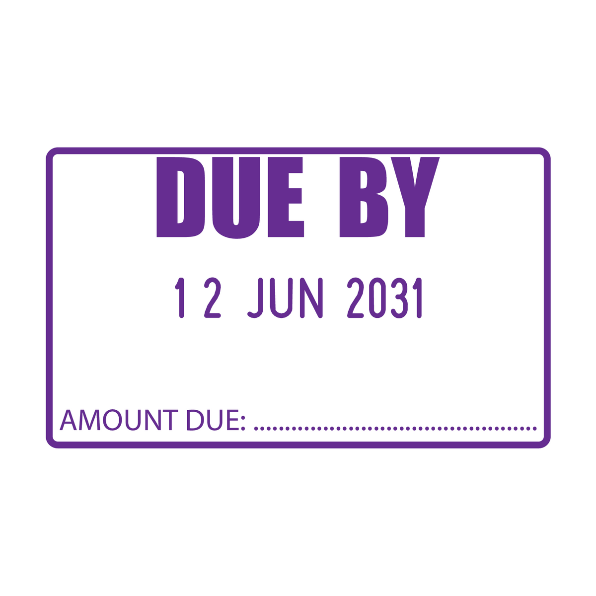 Due By Date Stamp – Stamp Lab