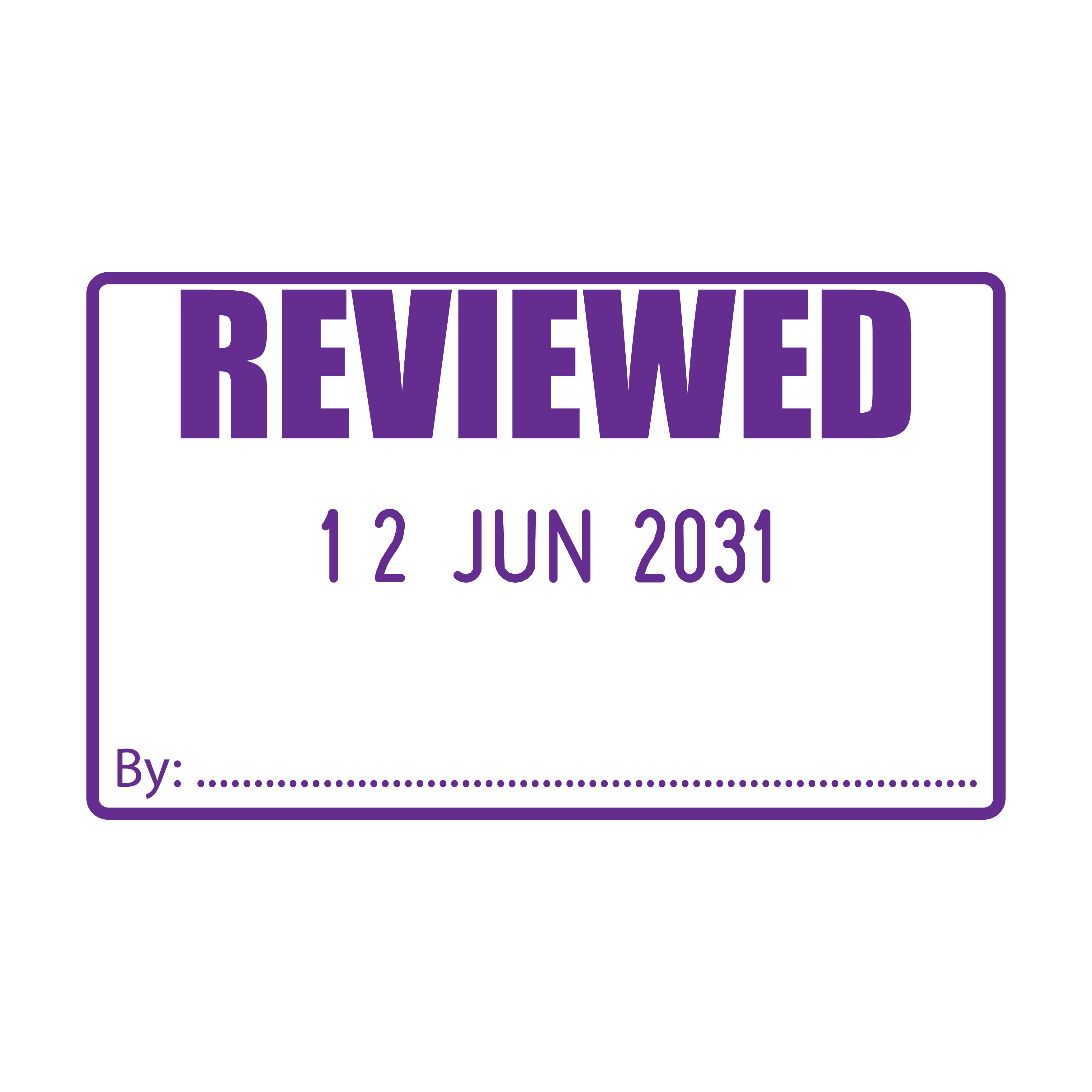 Reviewed Date Stamp – Stamp Lab