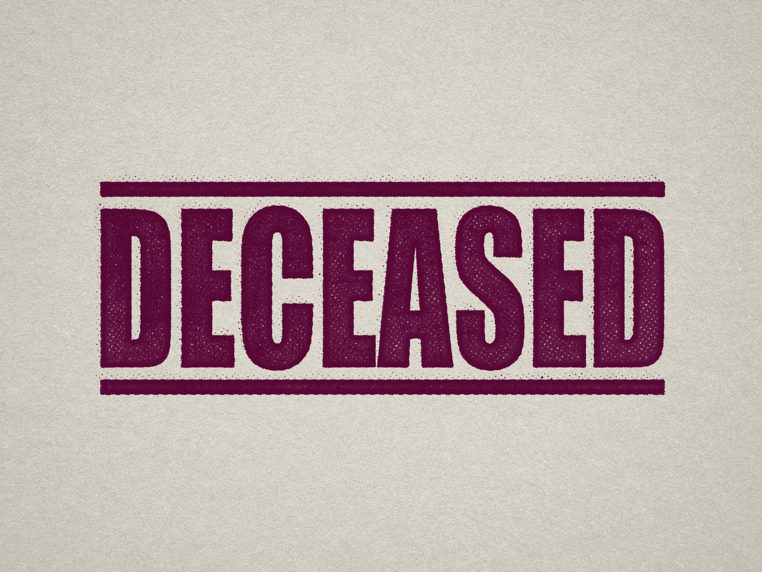 Deceased Stamp – Stamp Lab