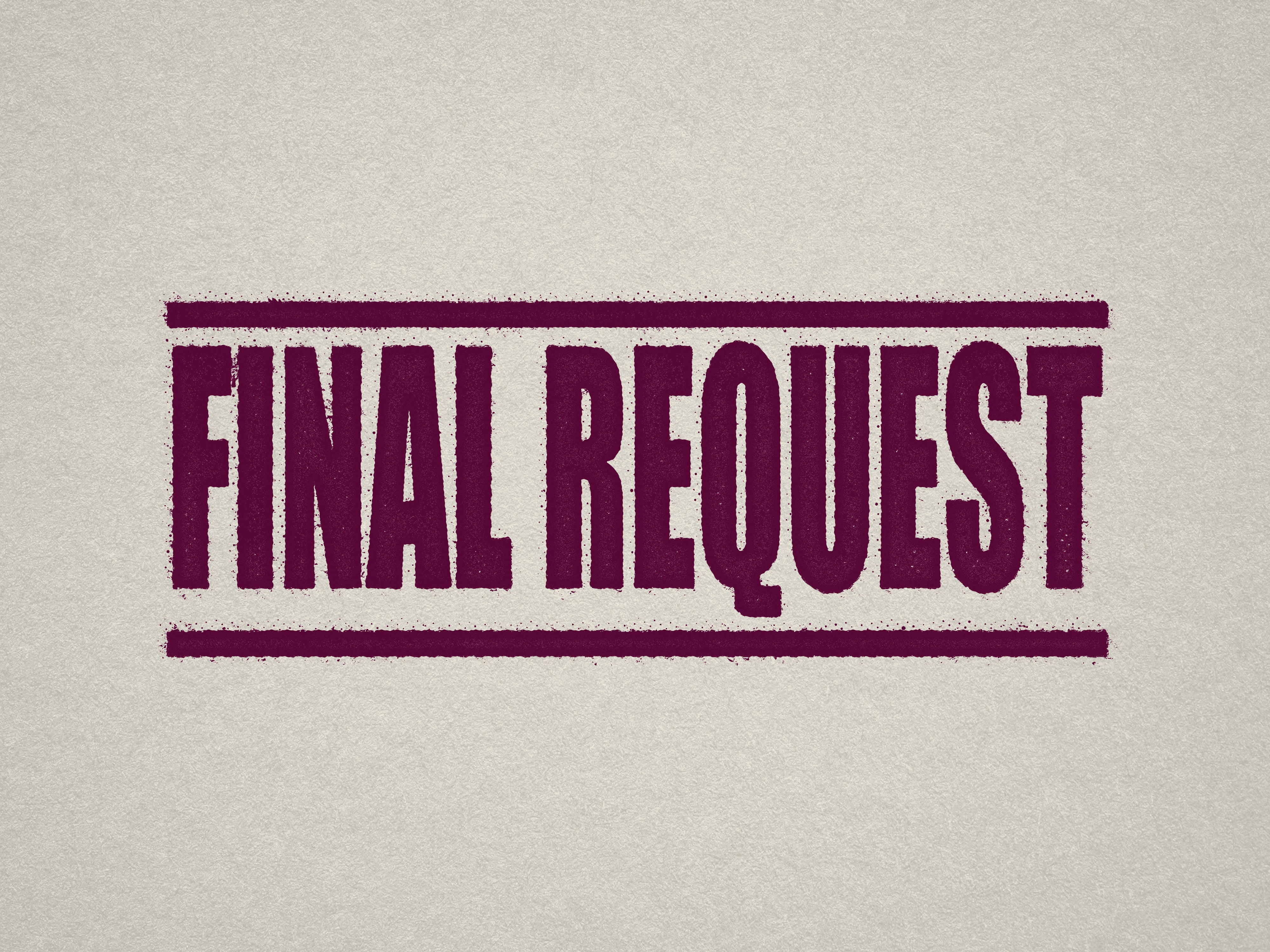 Final Request Stamp – Stamp Lab