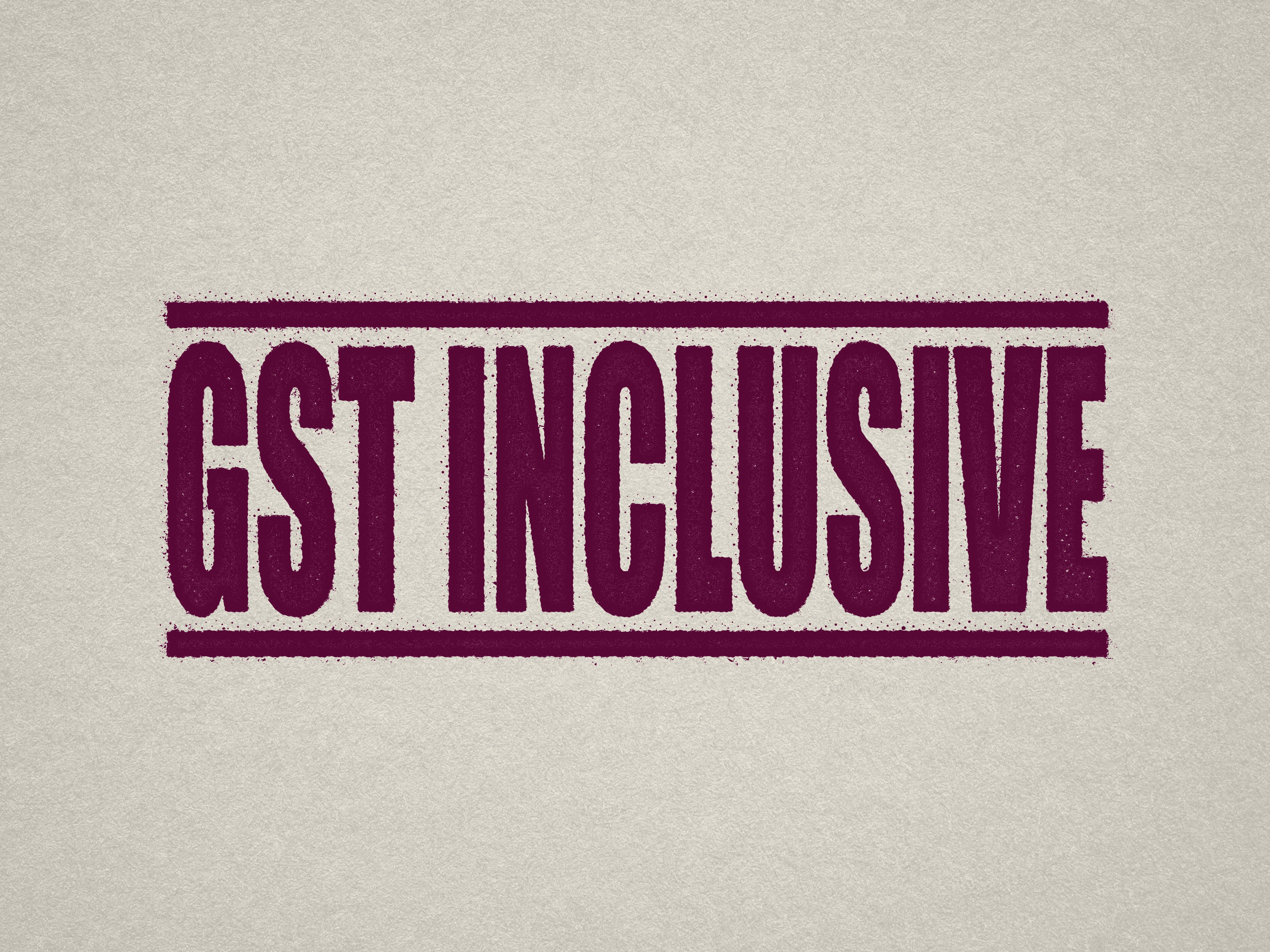 GST Inclusive Stamp – Stamp Lab