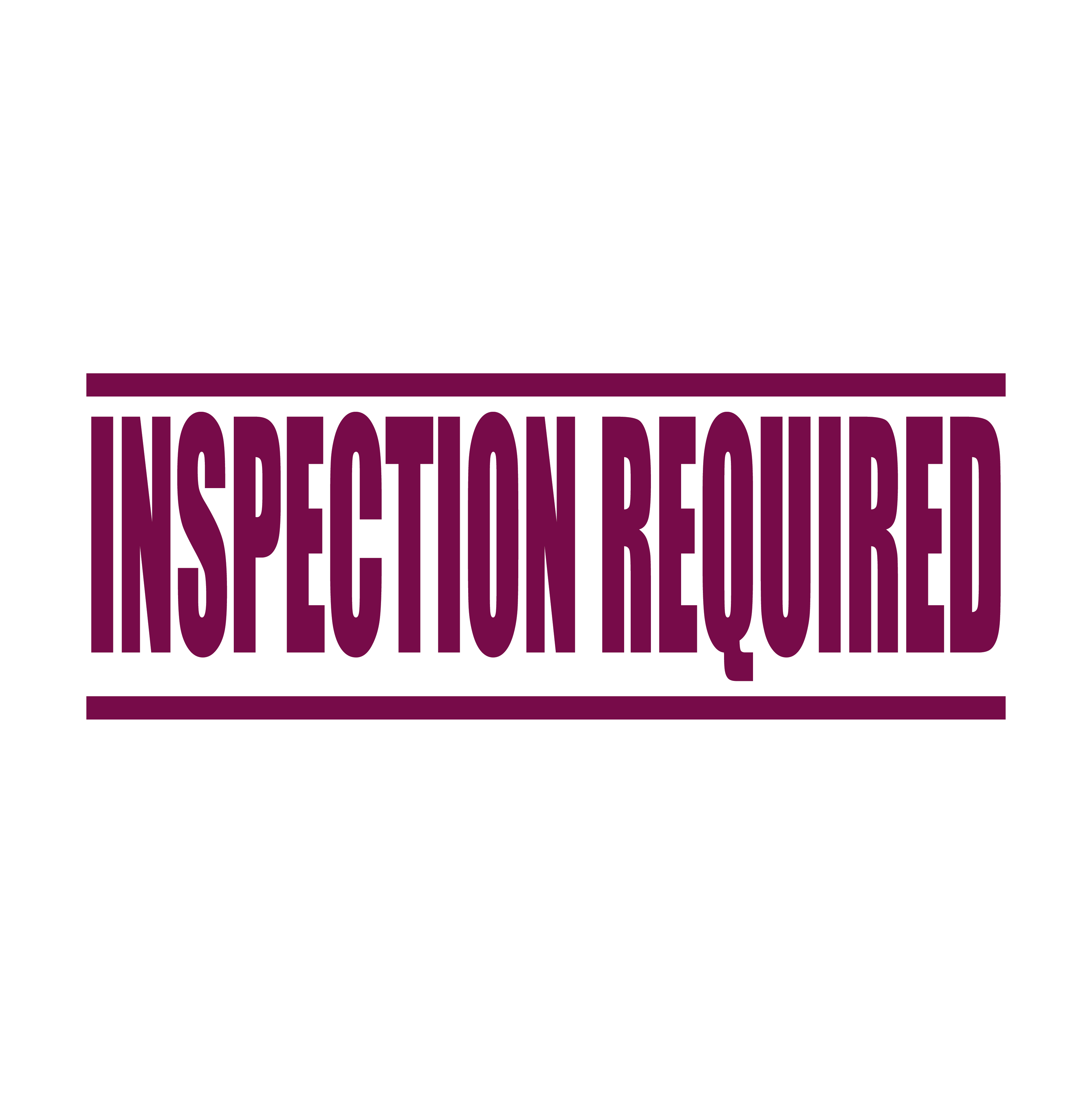 Inspection Required Stamp – Stamp Lab