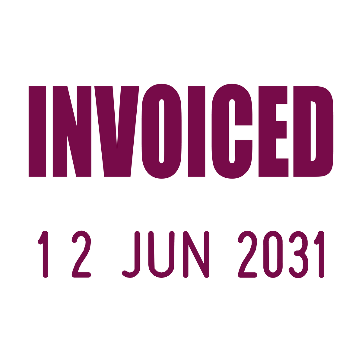 Invoiced Mini-Date Stamp – Stamp Lab