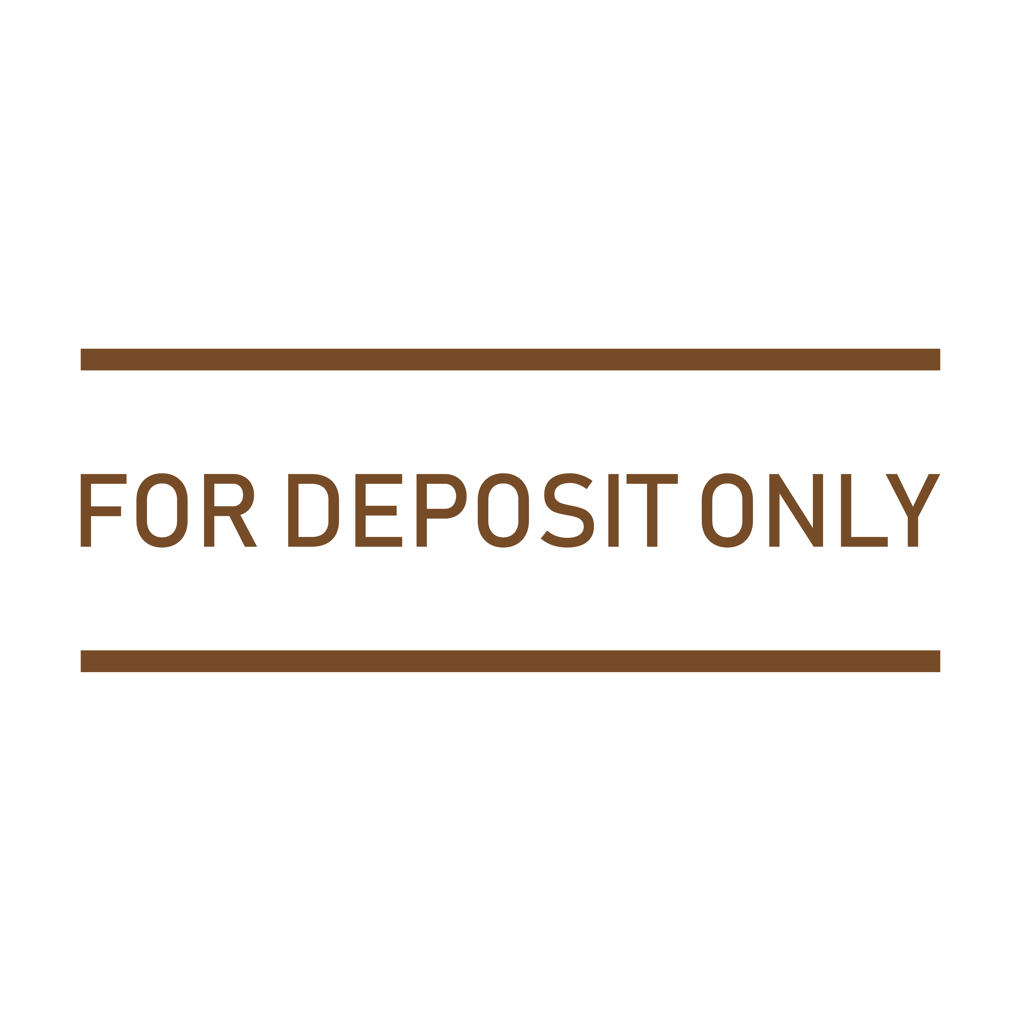 For Deposit Only Stamp – Stamp Lab