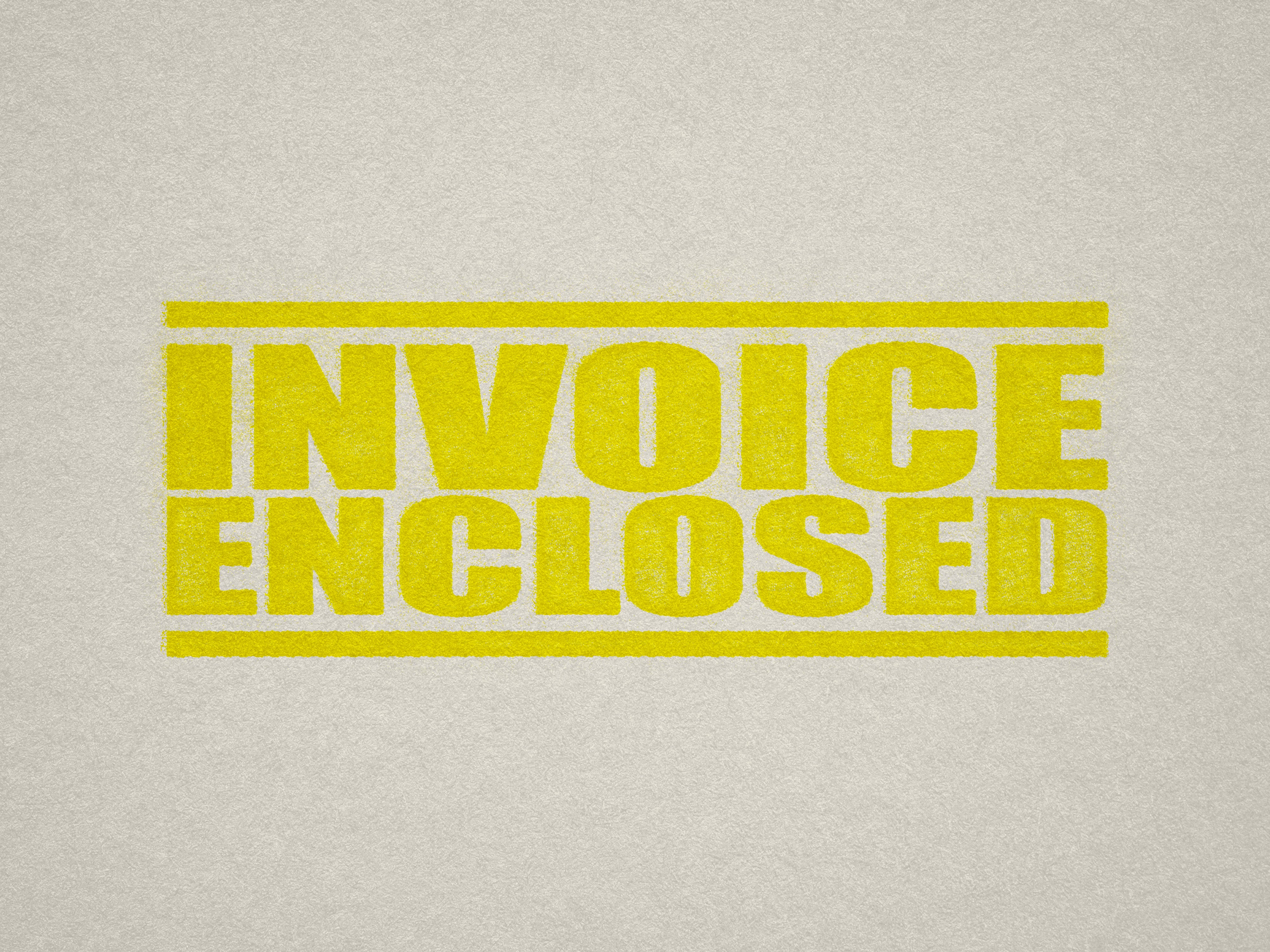 Invoice Enclosed Stamp – Stamp Lab