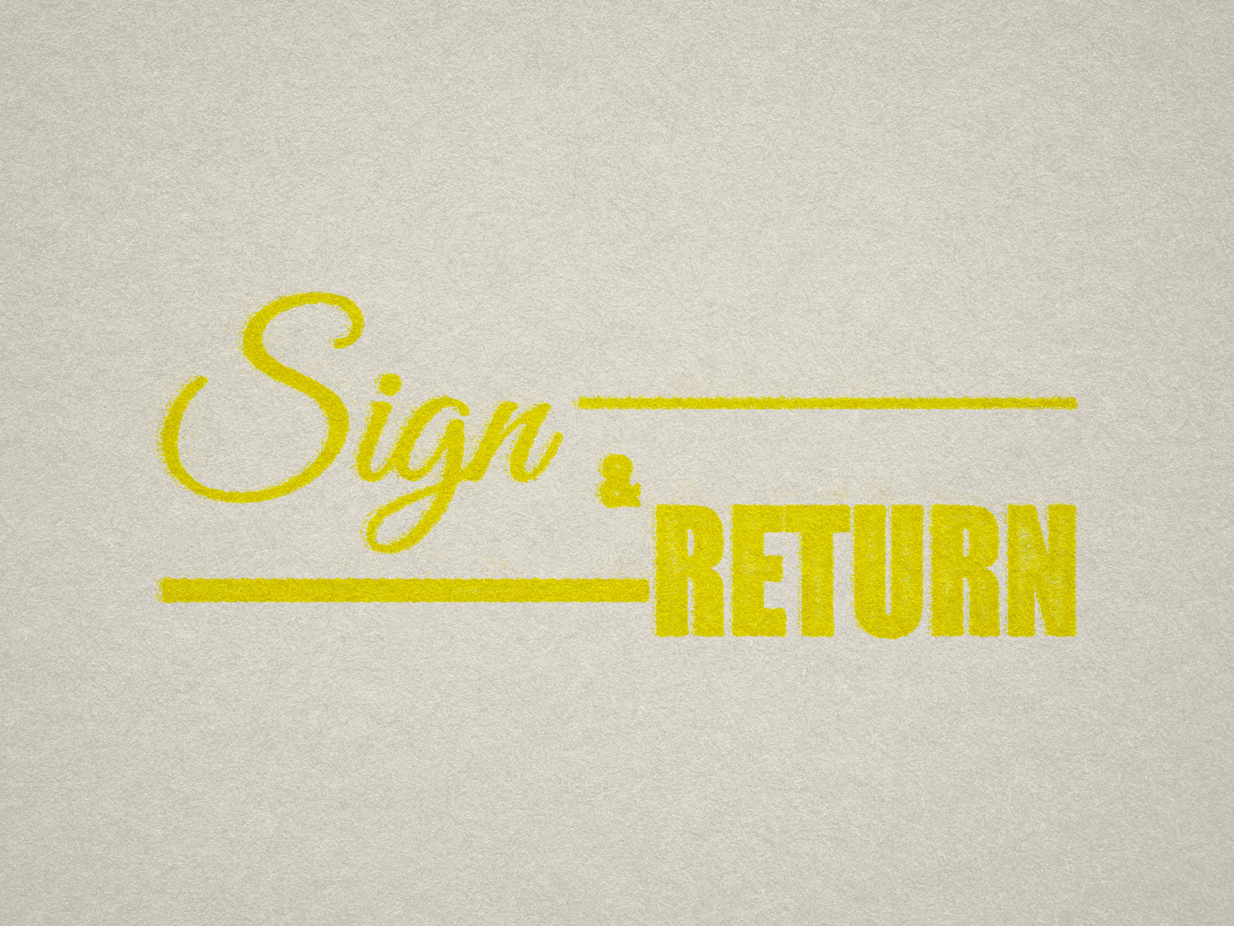 Sign and Return Stamp – Stamp Lab