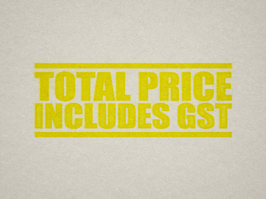 Total Price Includes GST Stamp – Stamp Lab