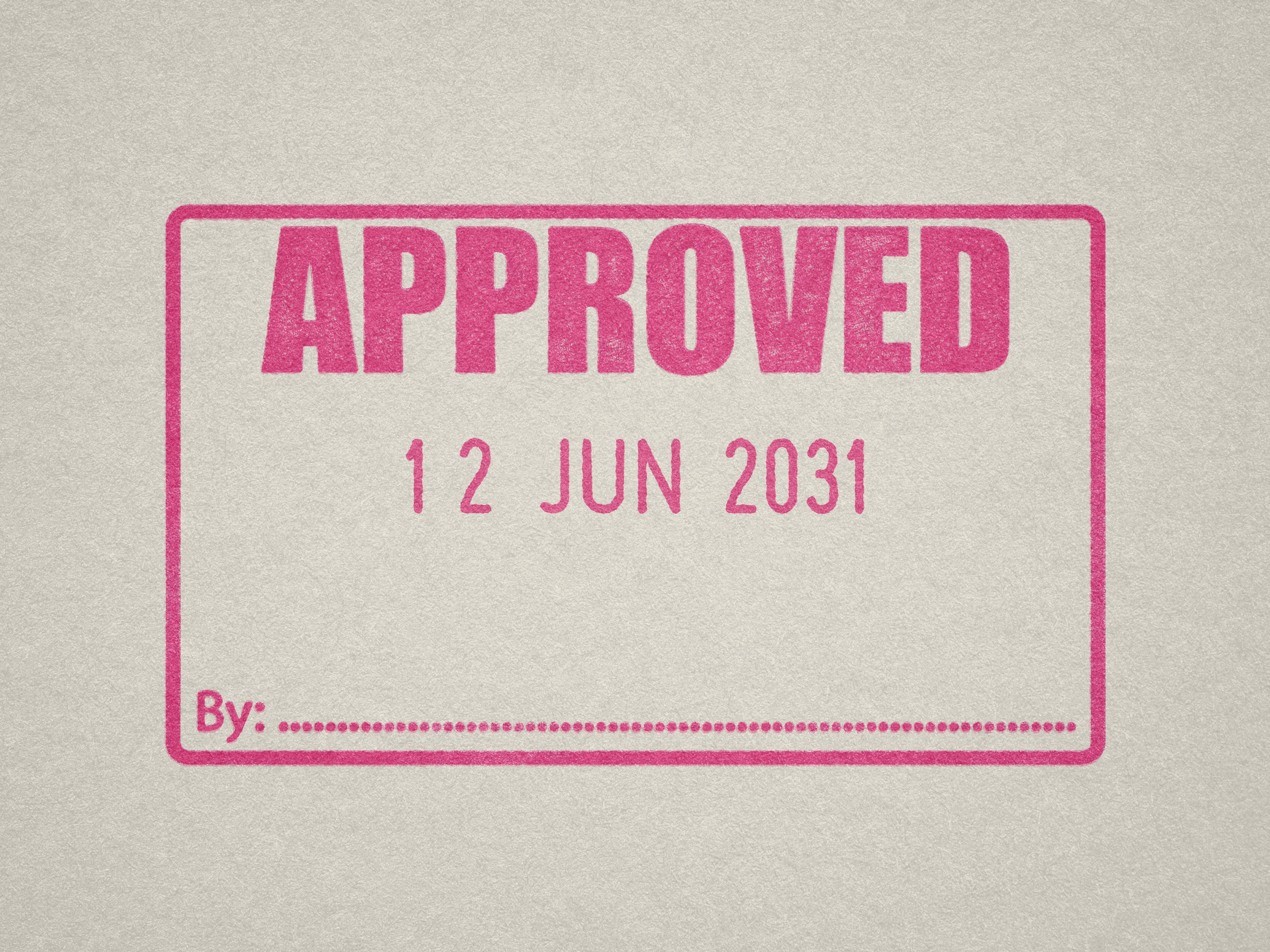 Approved Date Stamp – Stamp Lab
