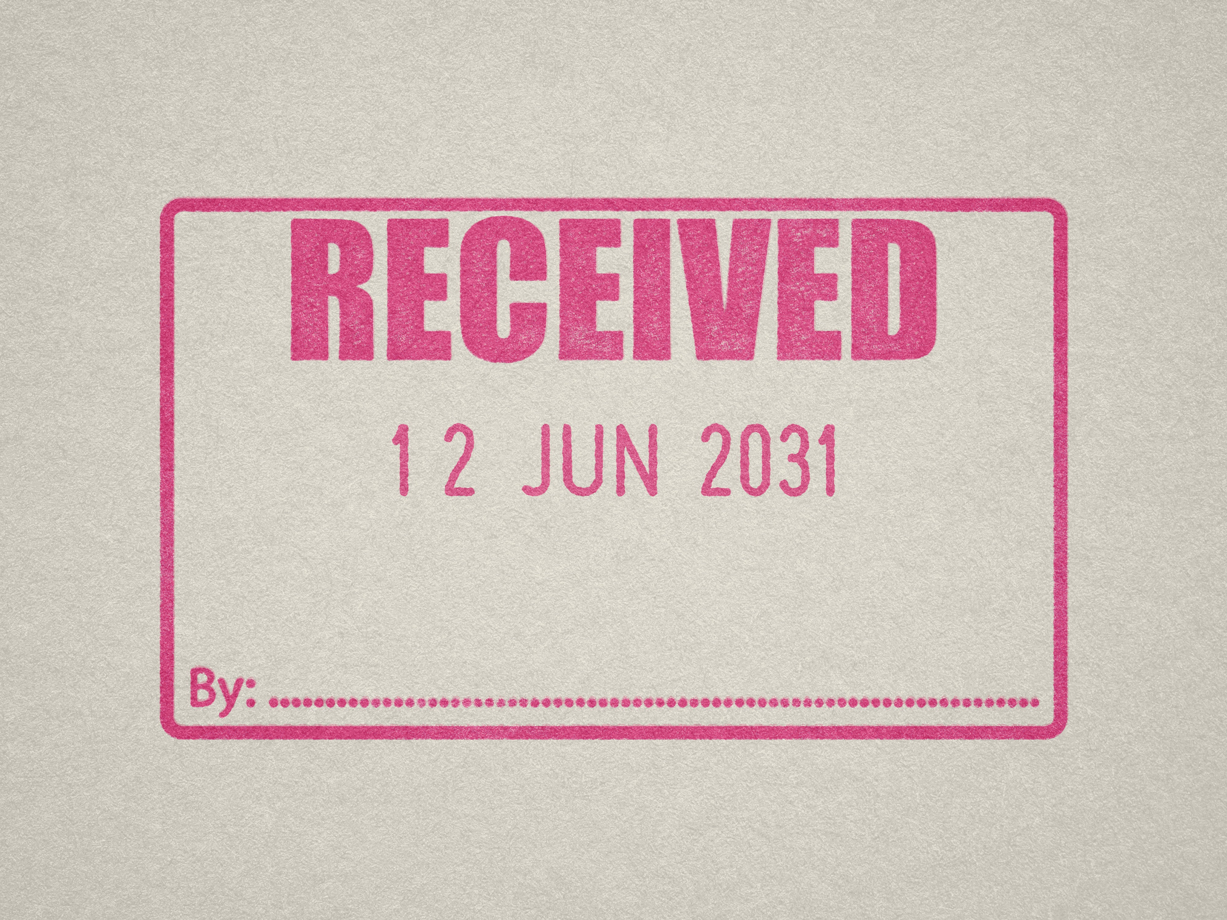 Received Date Stamp – Stamp Lab