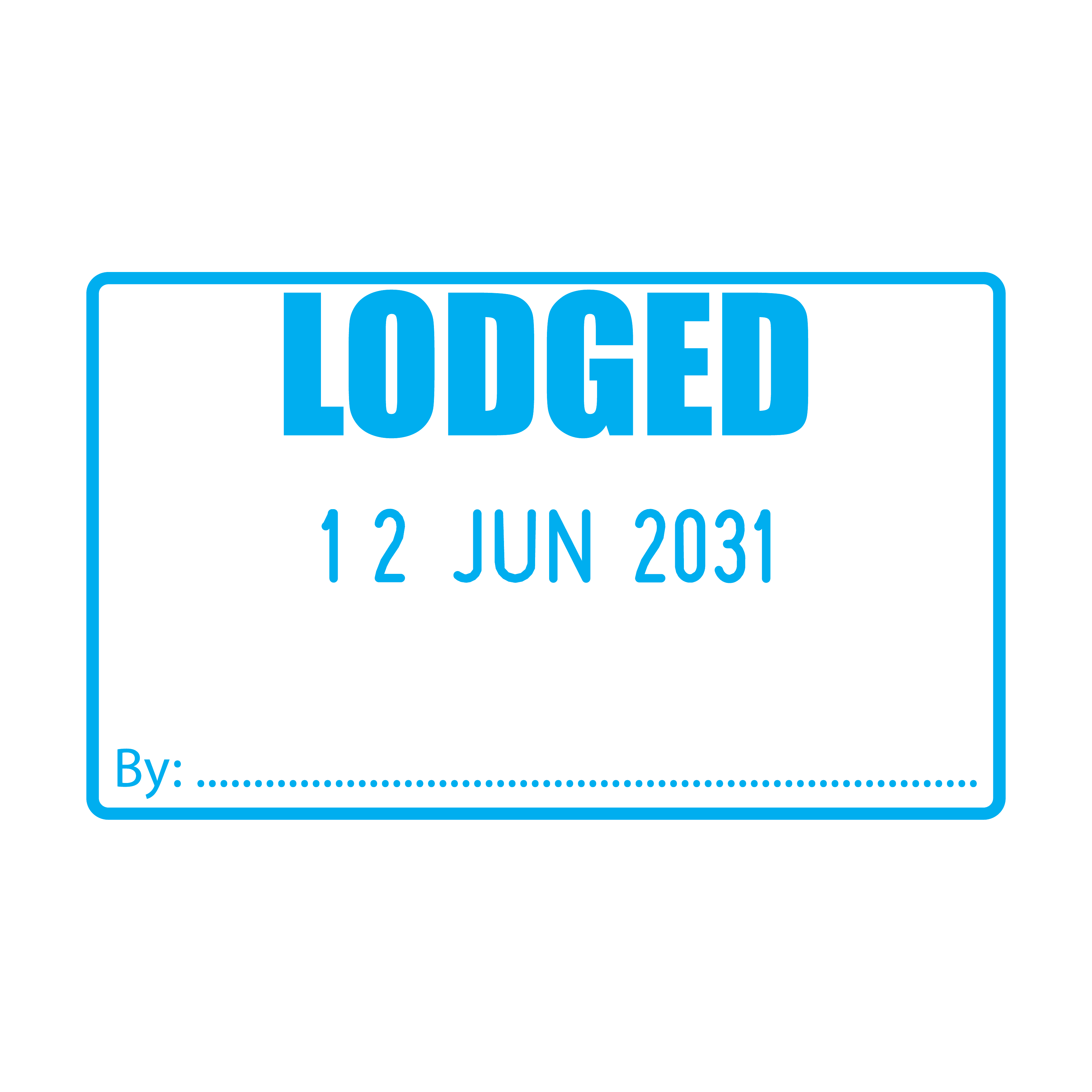 Lodged Date Stamp – Stamp Lab
