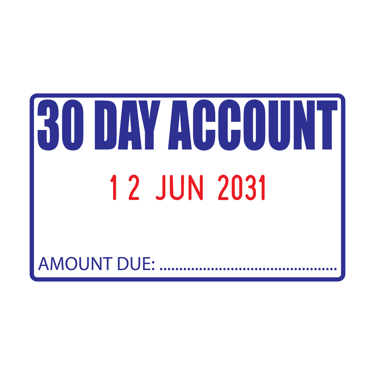 30 Day Account Date Stamp – Stamp Lab