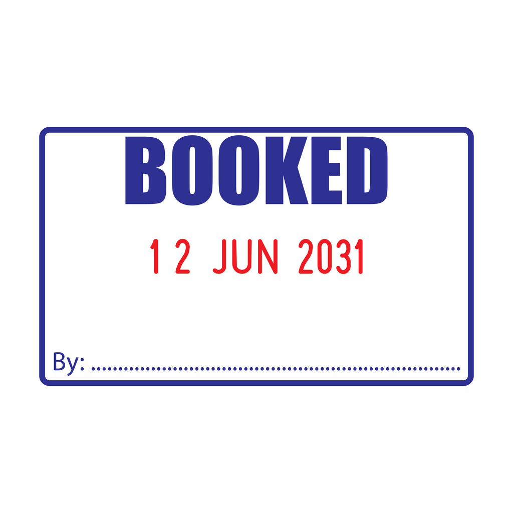 Booked Date Stamp