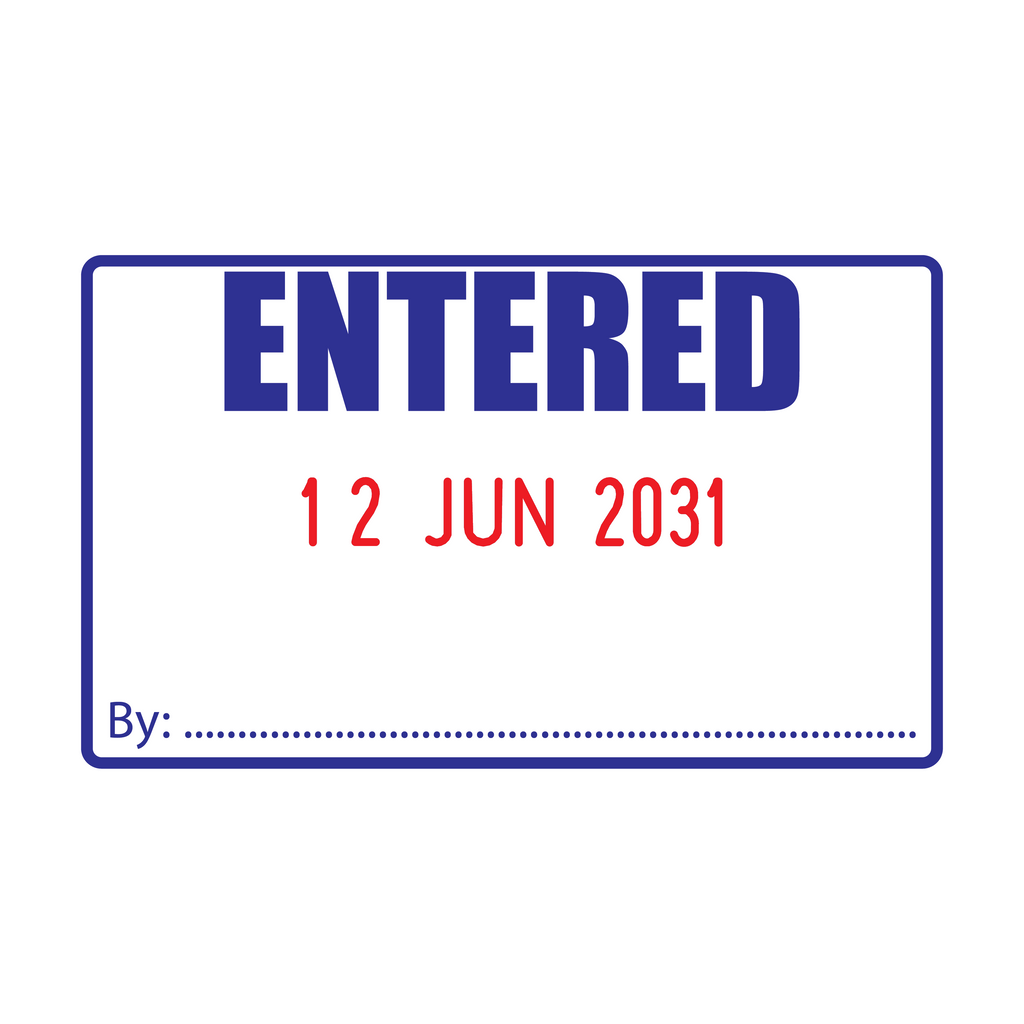 Entered Date Stamp – Stamp Lab