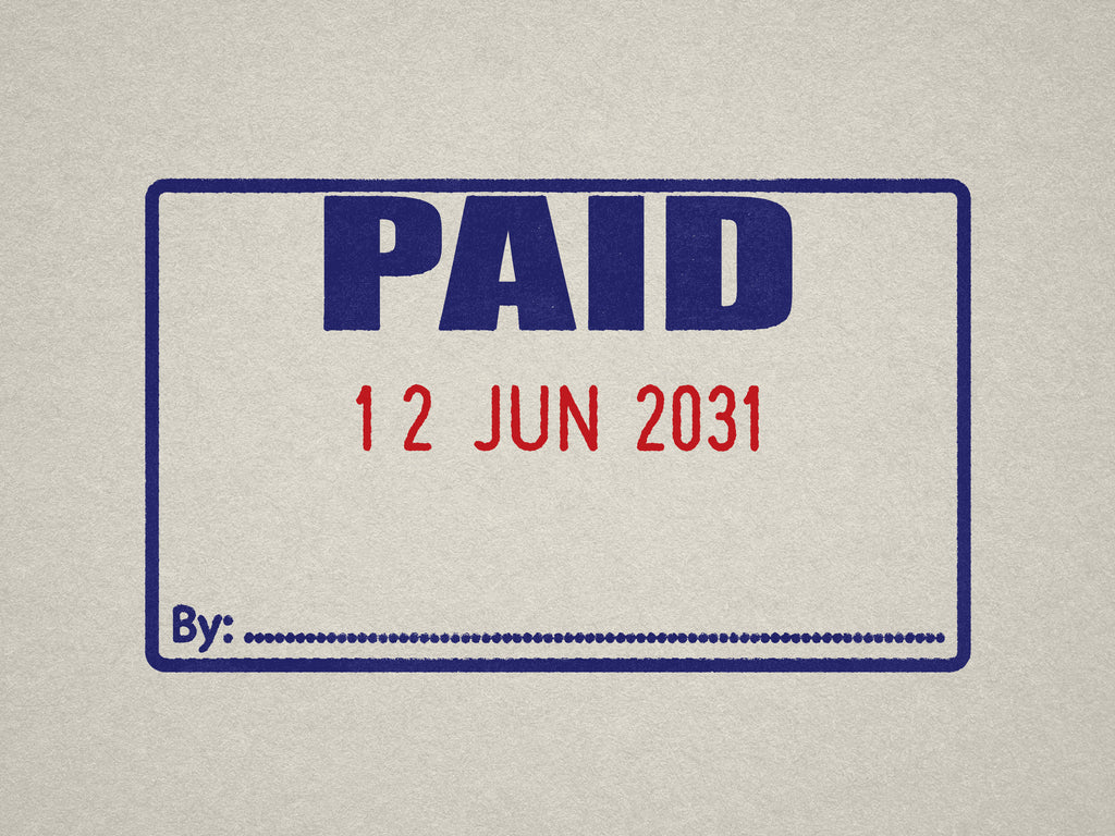 Paid Stamp With Date