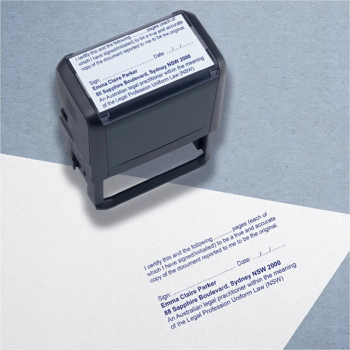 Multipage Australian Legal Practitioner Stamp for NSW – Stamp Lab