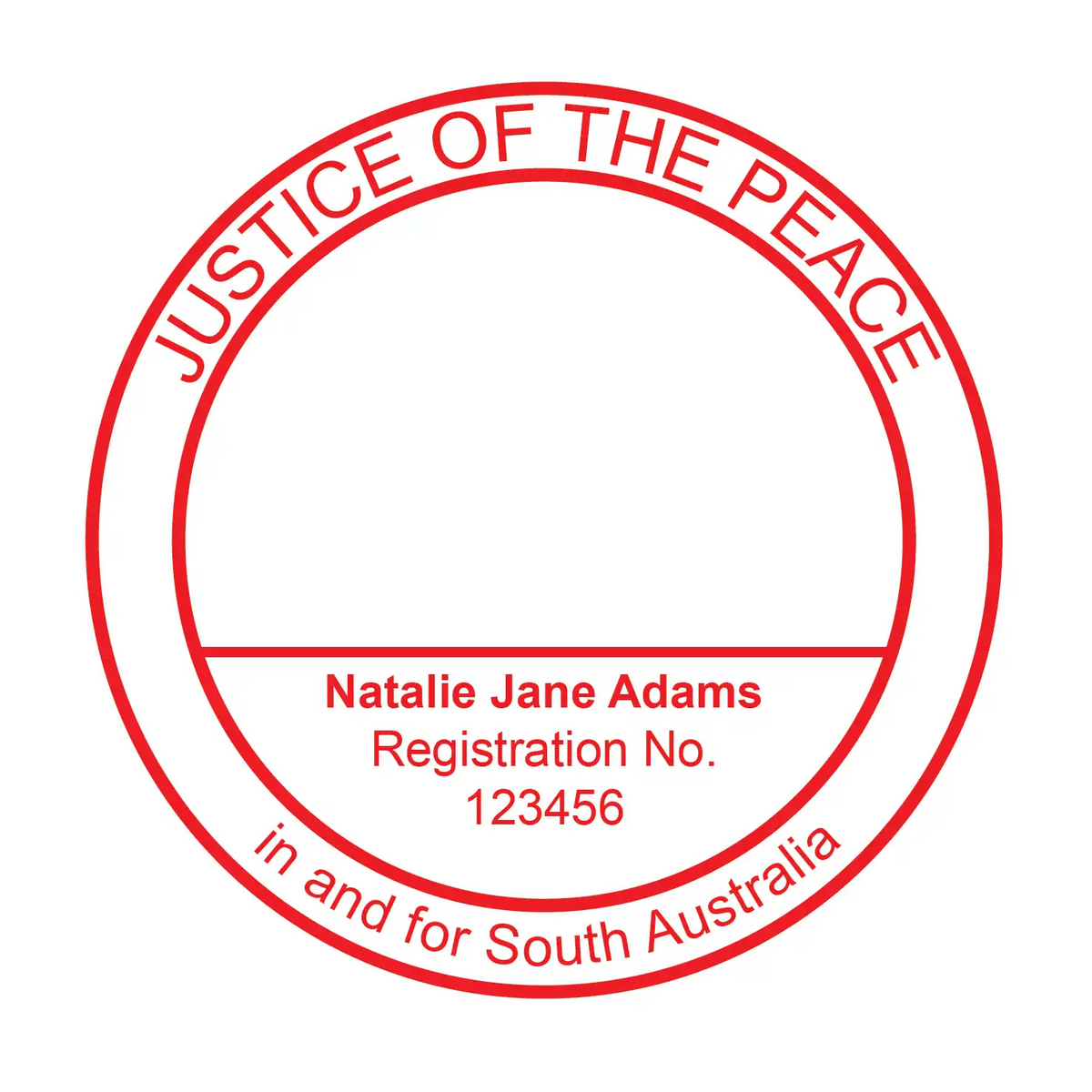 South Australia Justice Of The Peace Stamp Large Round – Stamp Lab