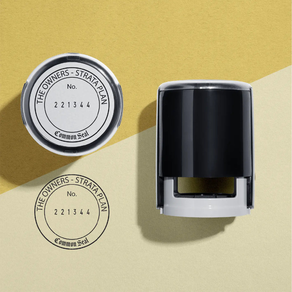 Strata Plan Stamp with Changeable Number