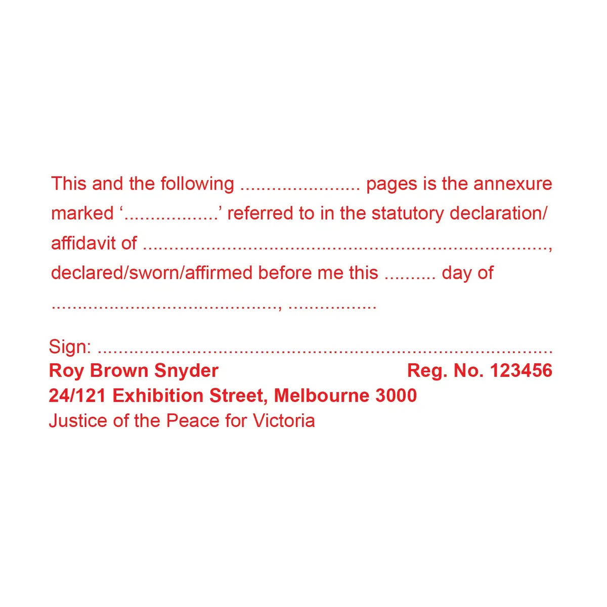 Victoria Annexure stamp – Stamp Lab