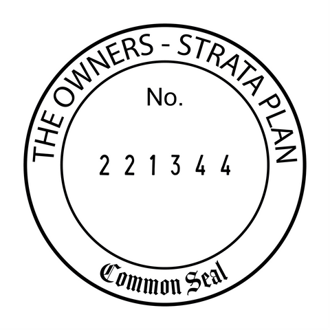 Strata Plan Stamp with Changeable Number – Stamp Lab
