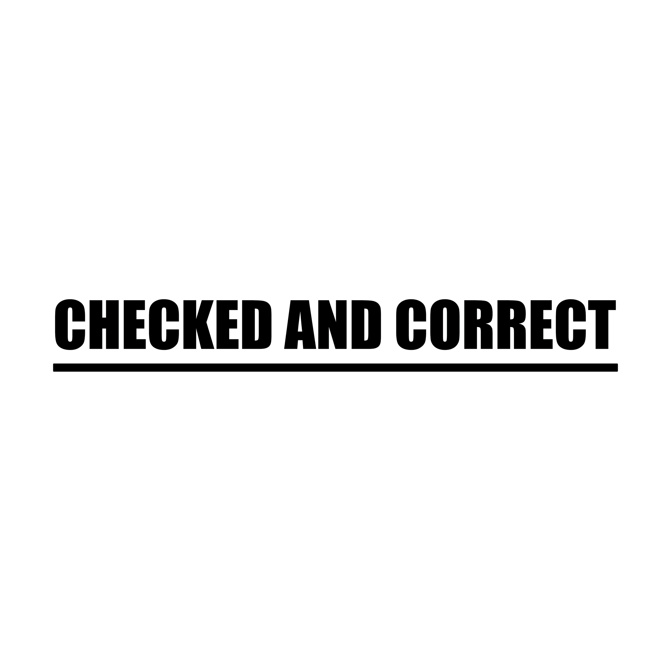 Checked and Correct - Wide Format Office Stamp – Stamp Lab