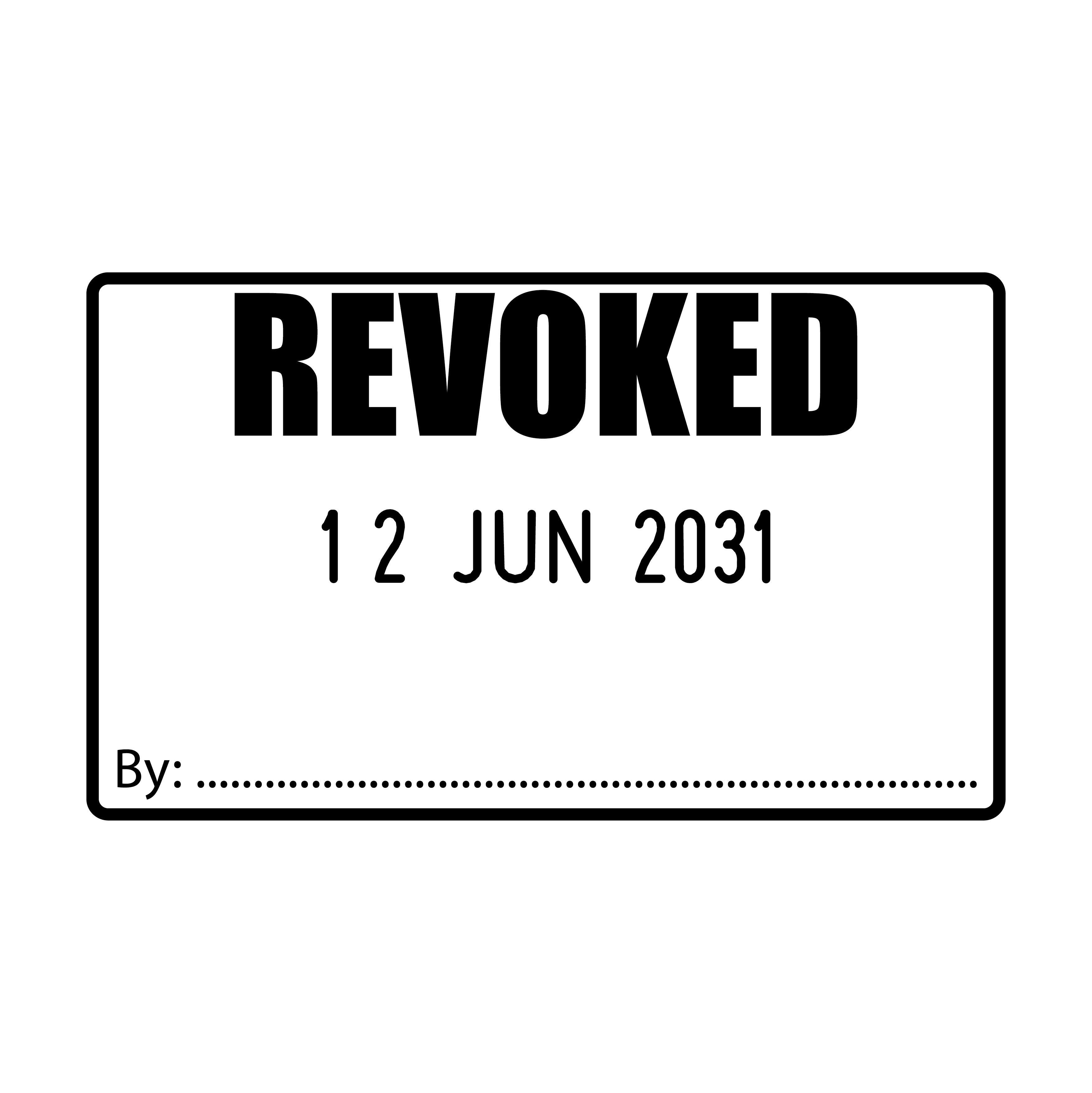 Revoked Date Stamp – Stamp Lab