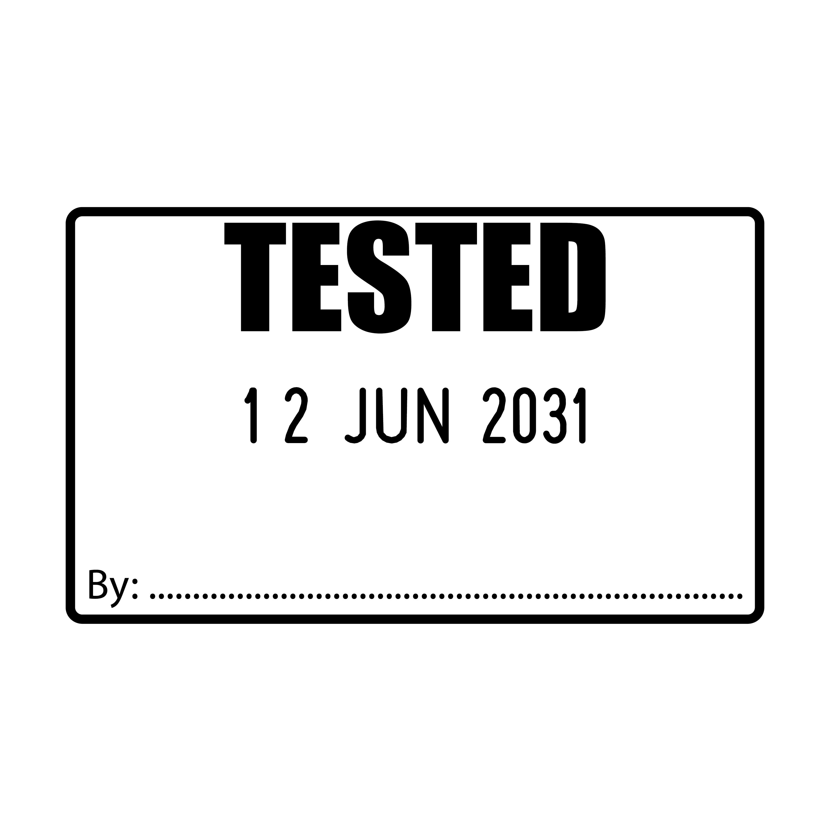 Tested Date Stamp – Stamp Lab