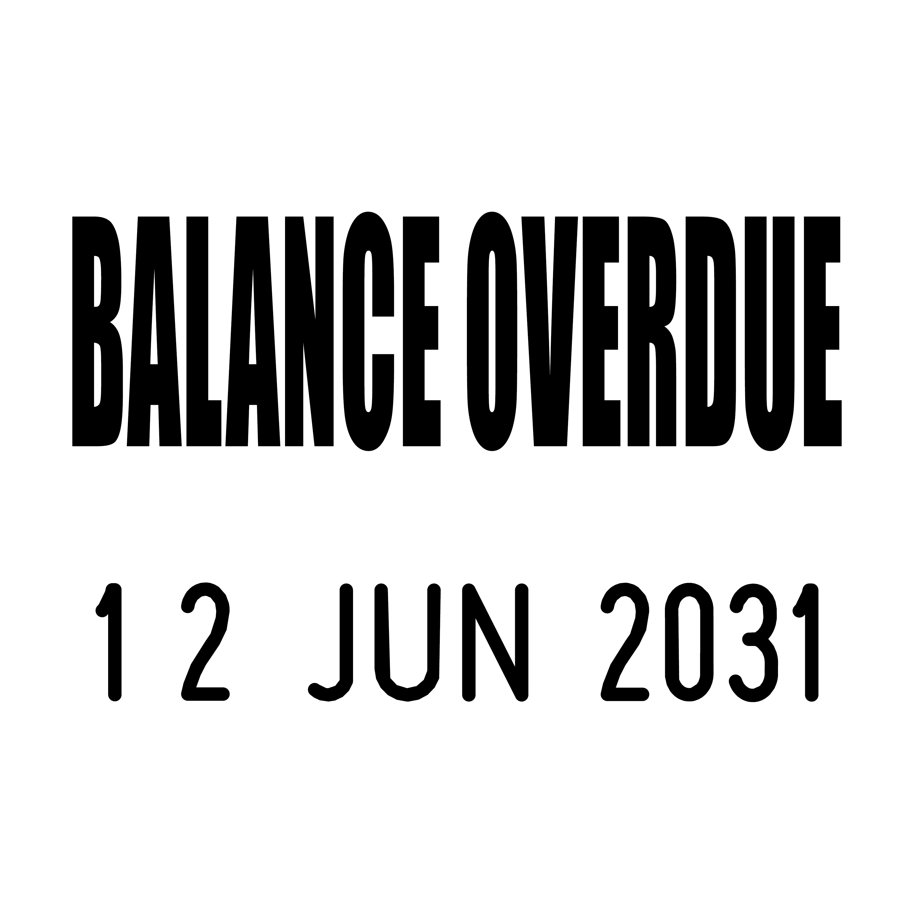 Balance Overdue Mini-Date Stamp – Stamp Lab