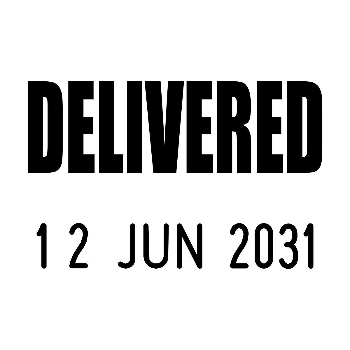 Delivered Mini-Date Stamp – Stamp Lab