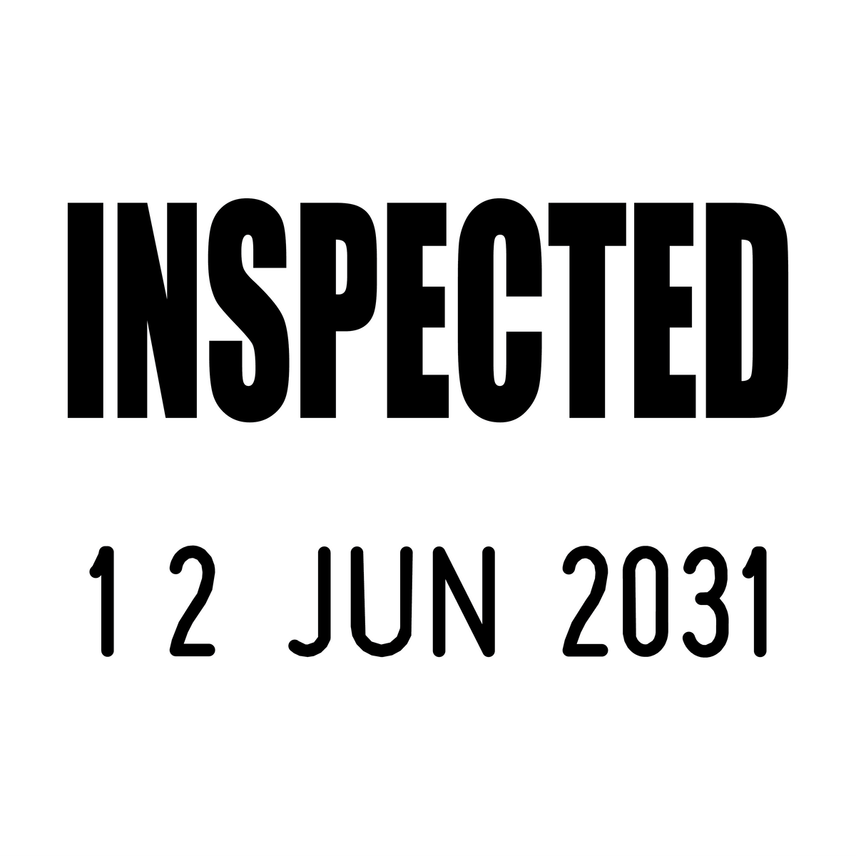 Inspected Mini-Date Stamp – Stamp Lab