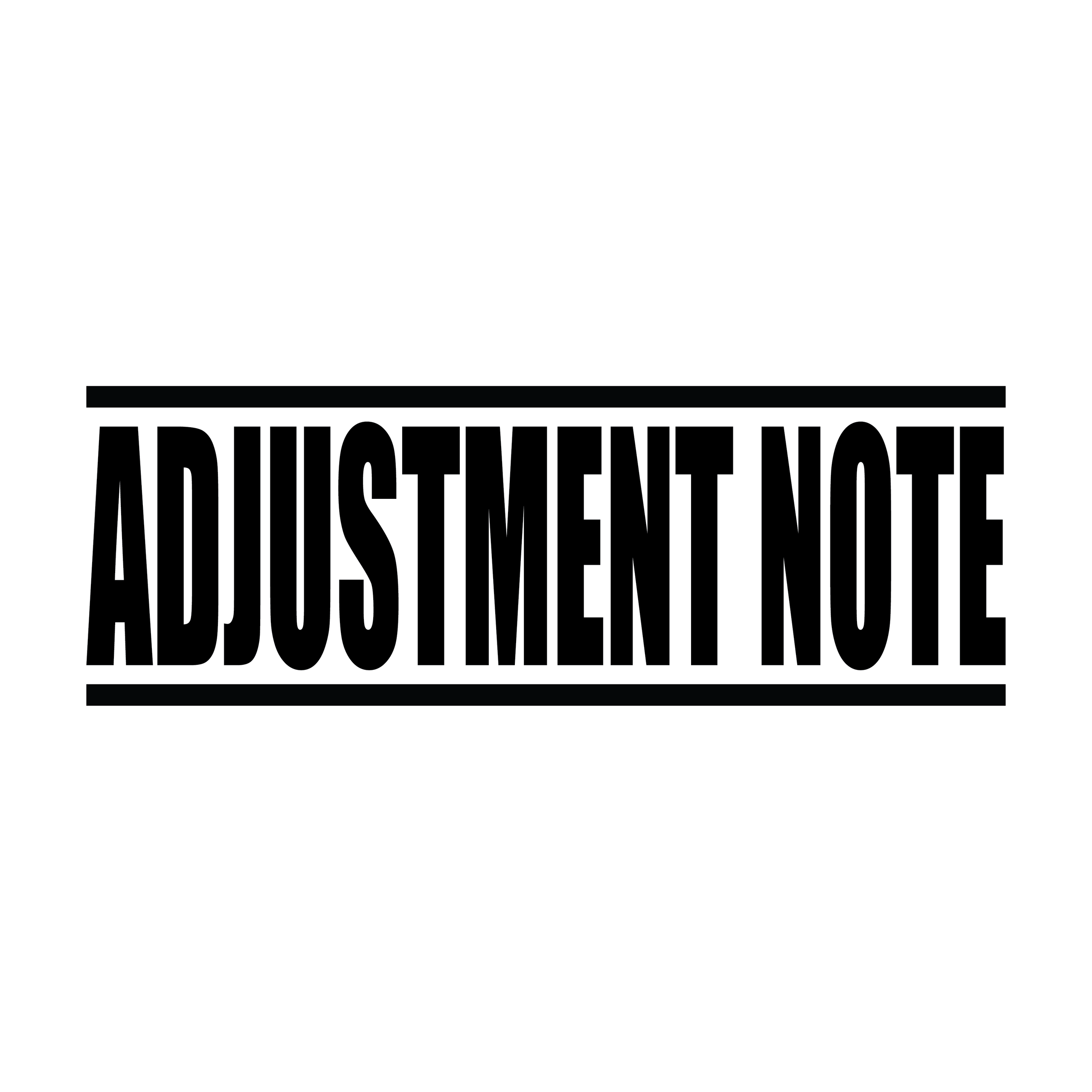 Adjustment Note Stamp – Stamp Lab