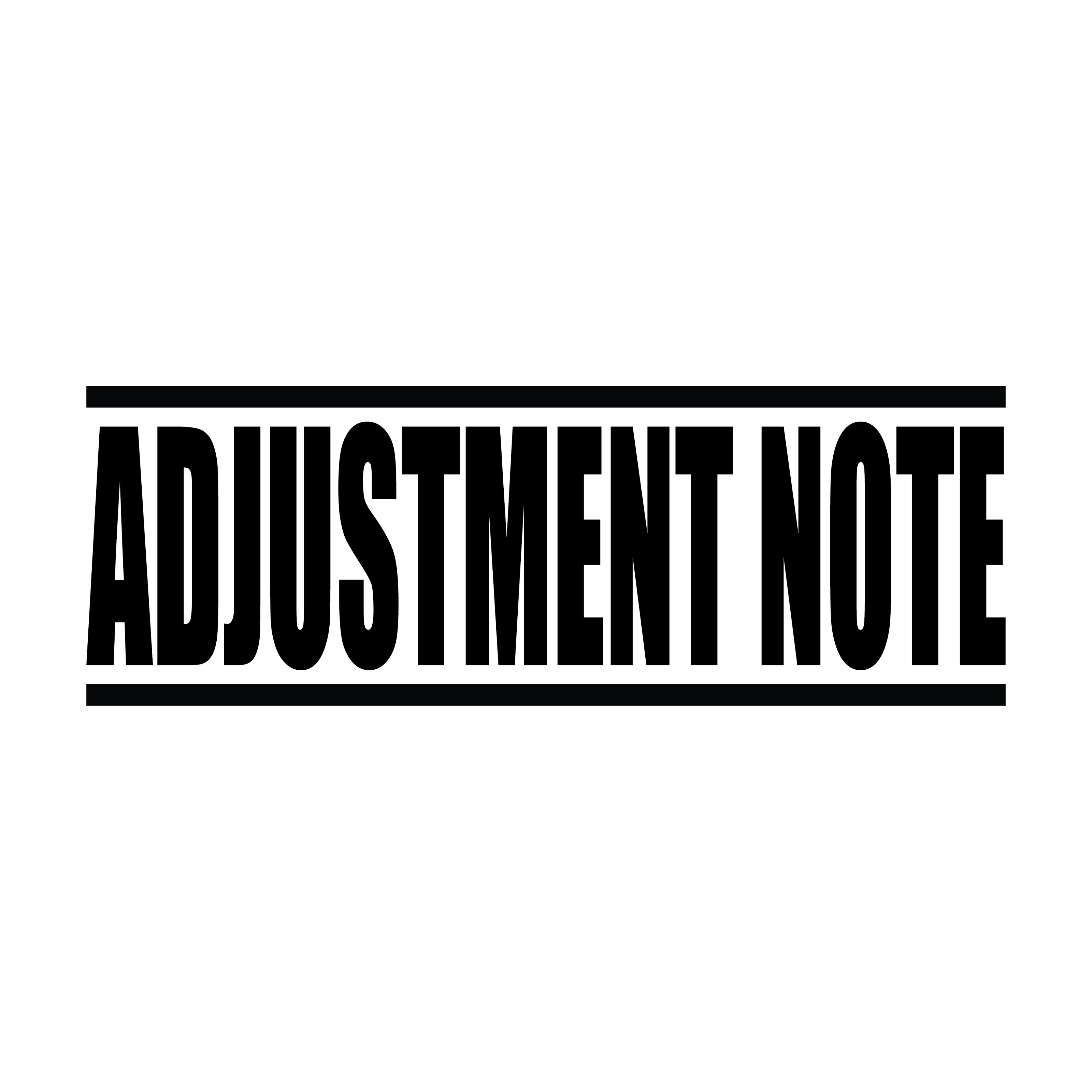 Adjustment Note Stamp – Stamp Lab