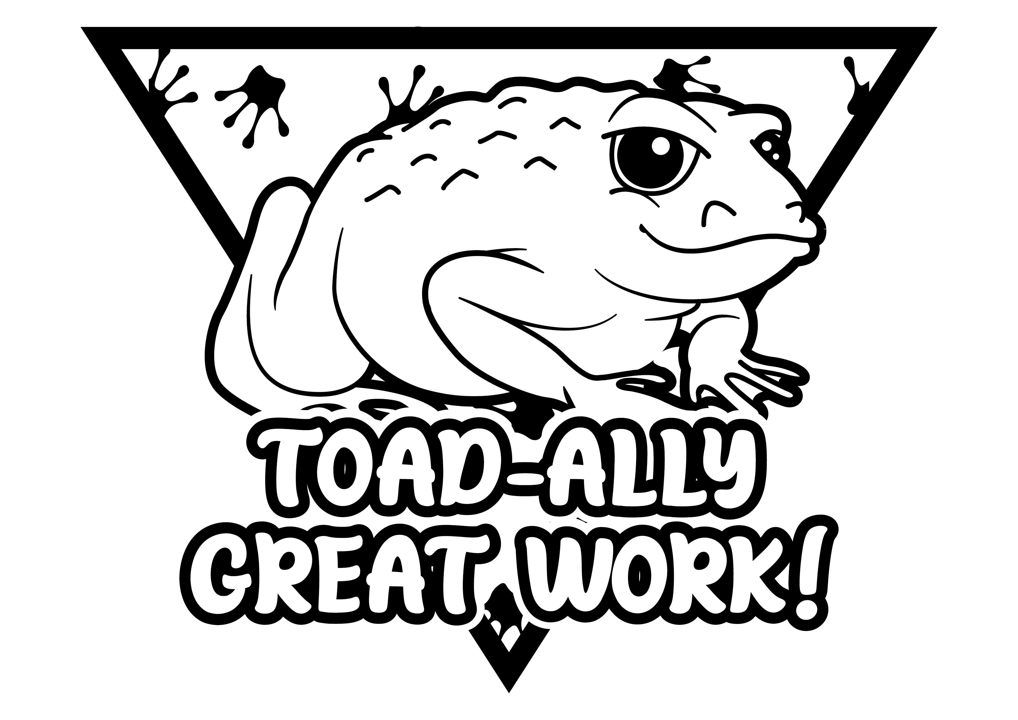 Toad-Ally Great Work - School Teacher Stamp – Stamp Lab