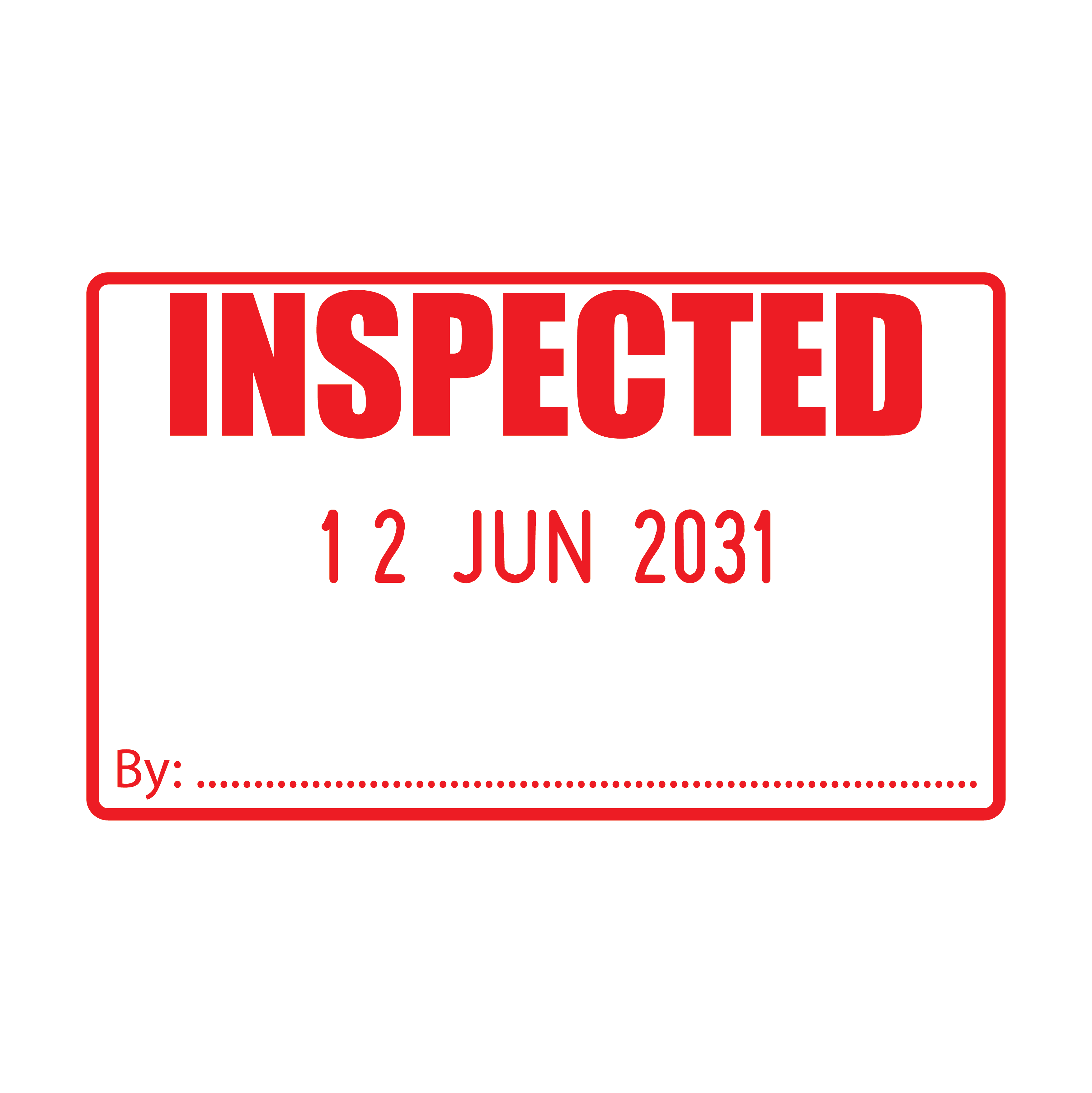 Inspected Date Stamp – Stamp Lab