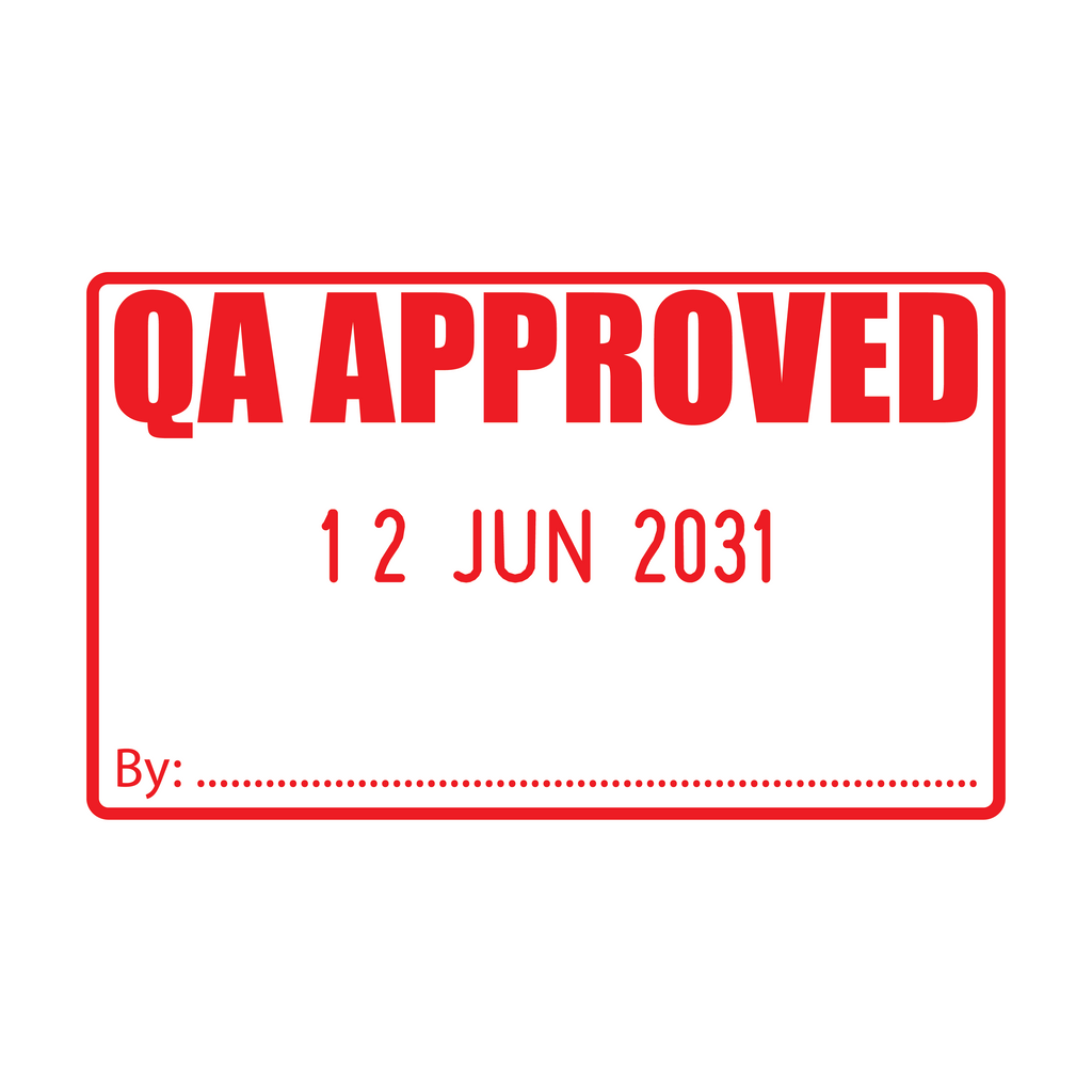 QA Approved Date Stamp – Stamp Lab
