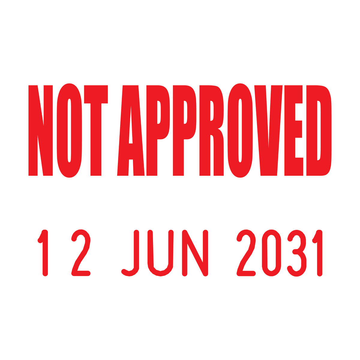 Not Approved Mini-Date Stamp – Stamp Lab