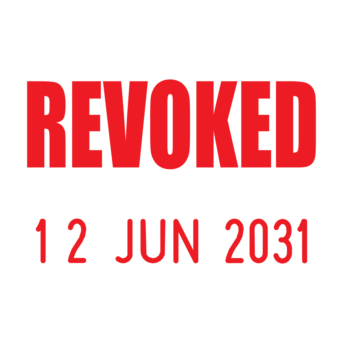 Revoked Mini-Date Stamp – Stamp Lab