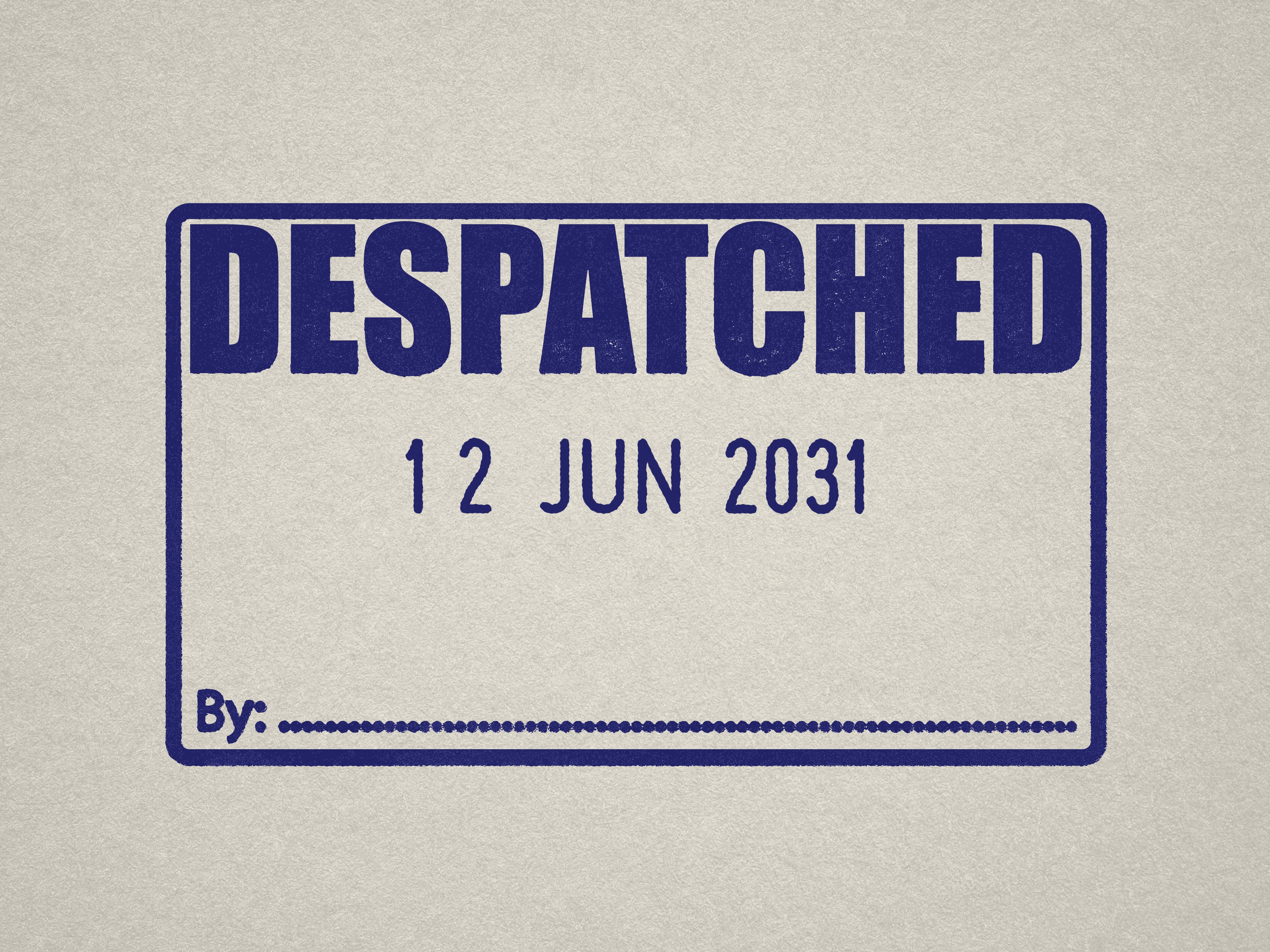 Despatched Date Stamp – Stamp Lab